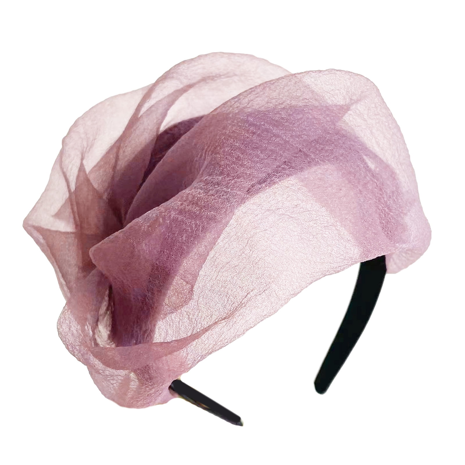 French Crape Ruffle Half Caps 1920s Fascinator Hairband Women Formal ...