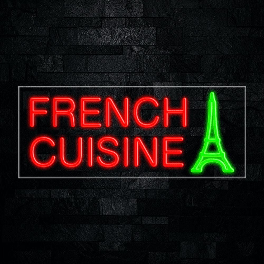 French Cuisine-LED Neon Sign 30"L x 12"H #30242 - Walmart.com