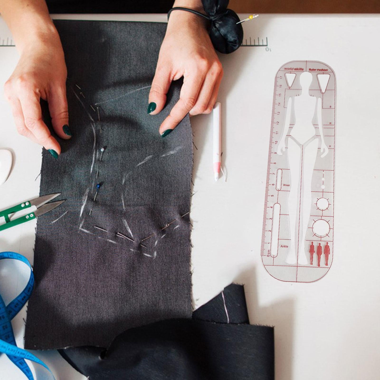 French Curve Ruler Lightweight Clear Fashion Drawing Template Ruler for ...