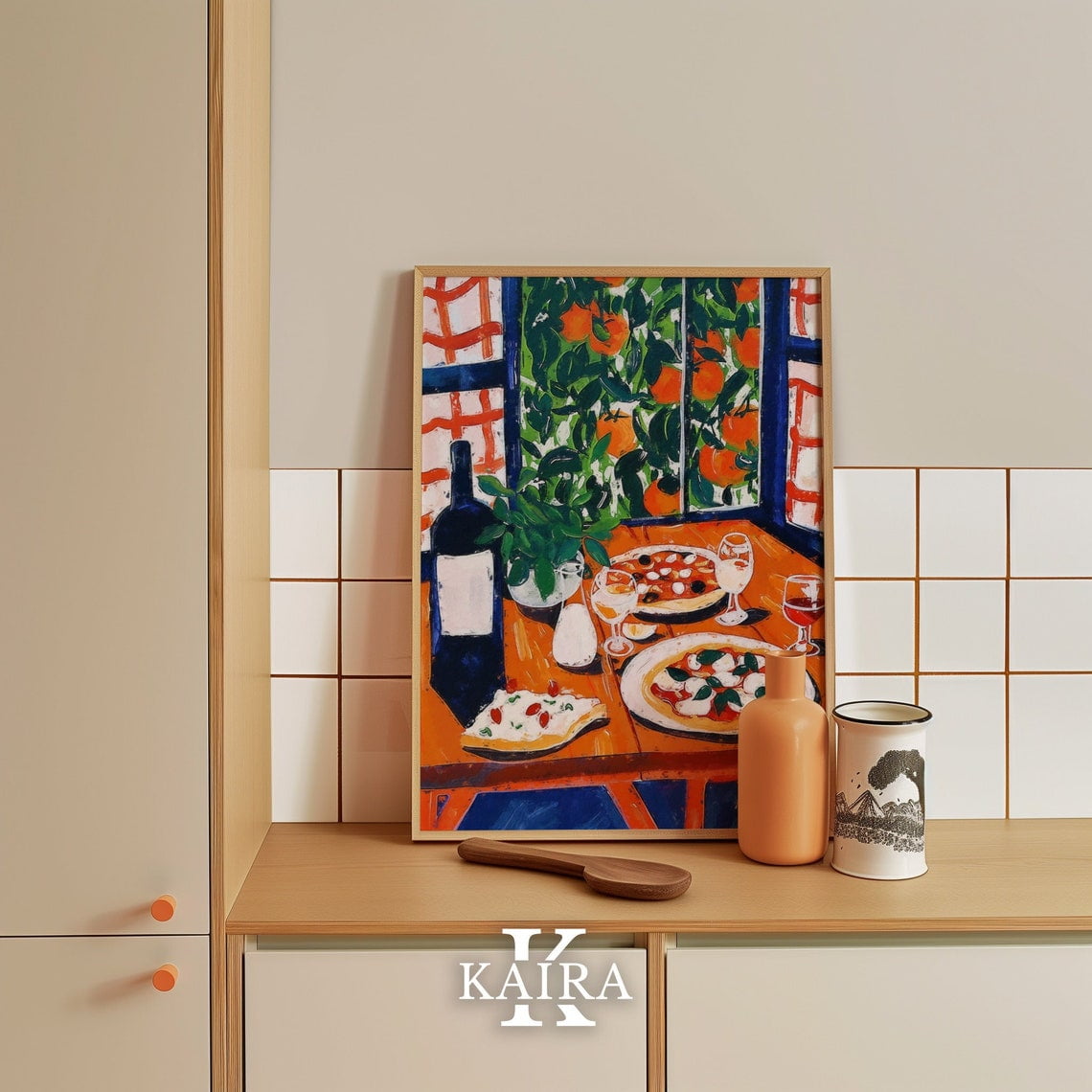 French Dinner Table Art Print Poster Kitchen Cuisine Poster Wall Art ...