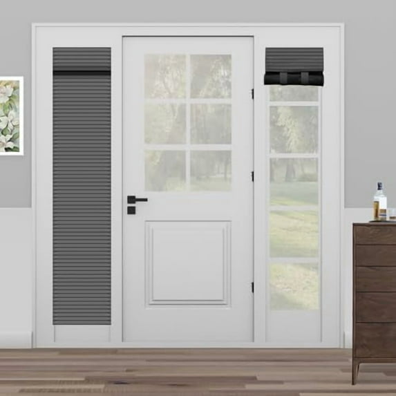 French Door Curtains Privacy Door Blind, Front Door Window Curtain ...