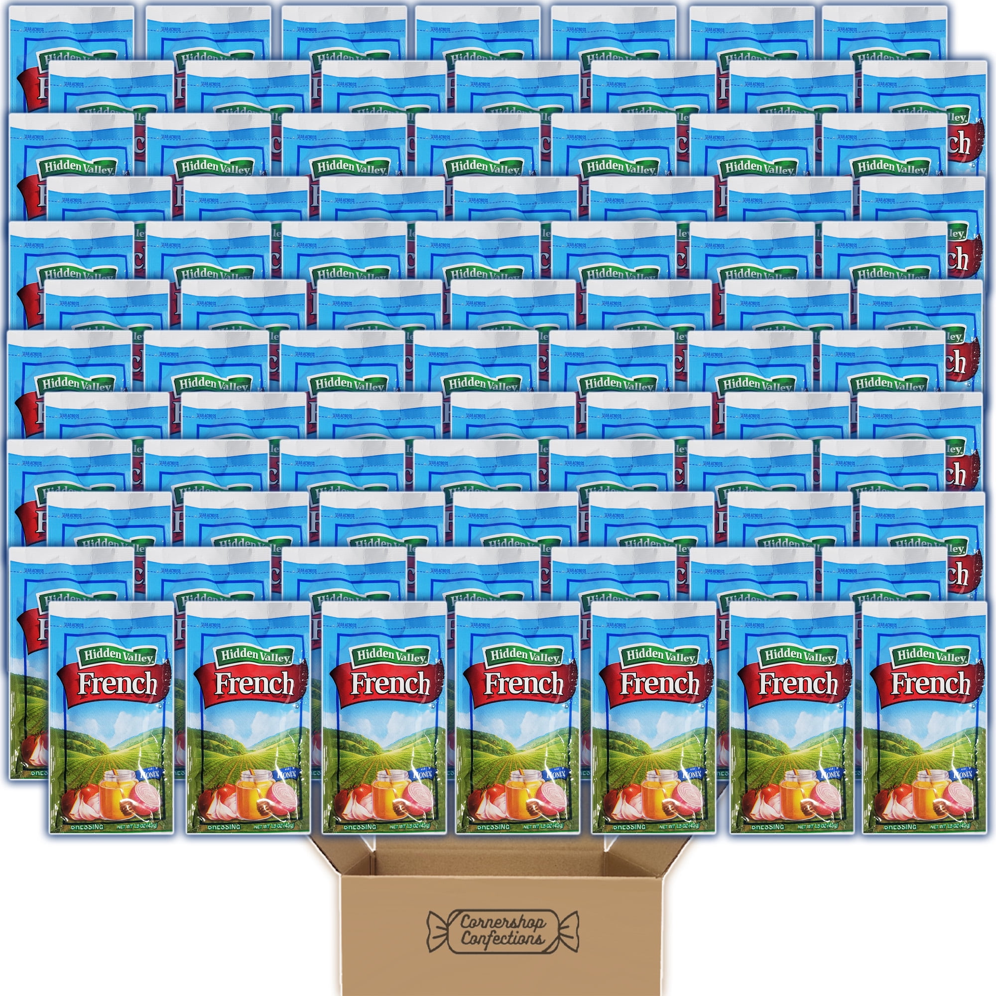 French Dressing Bulk Pack - 84 Individually Sealed 1.5 Ounce Packets of ...