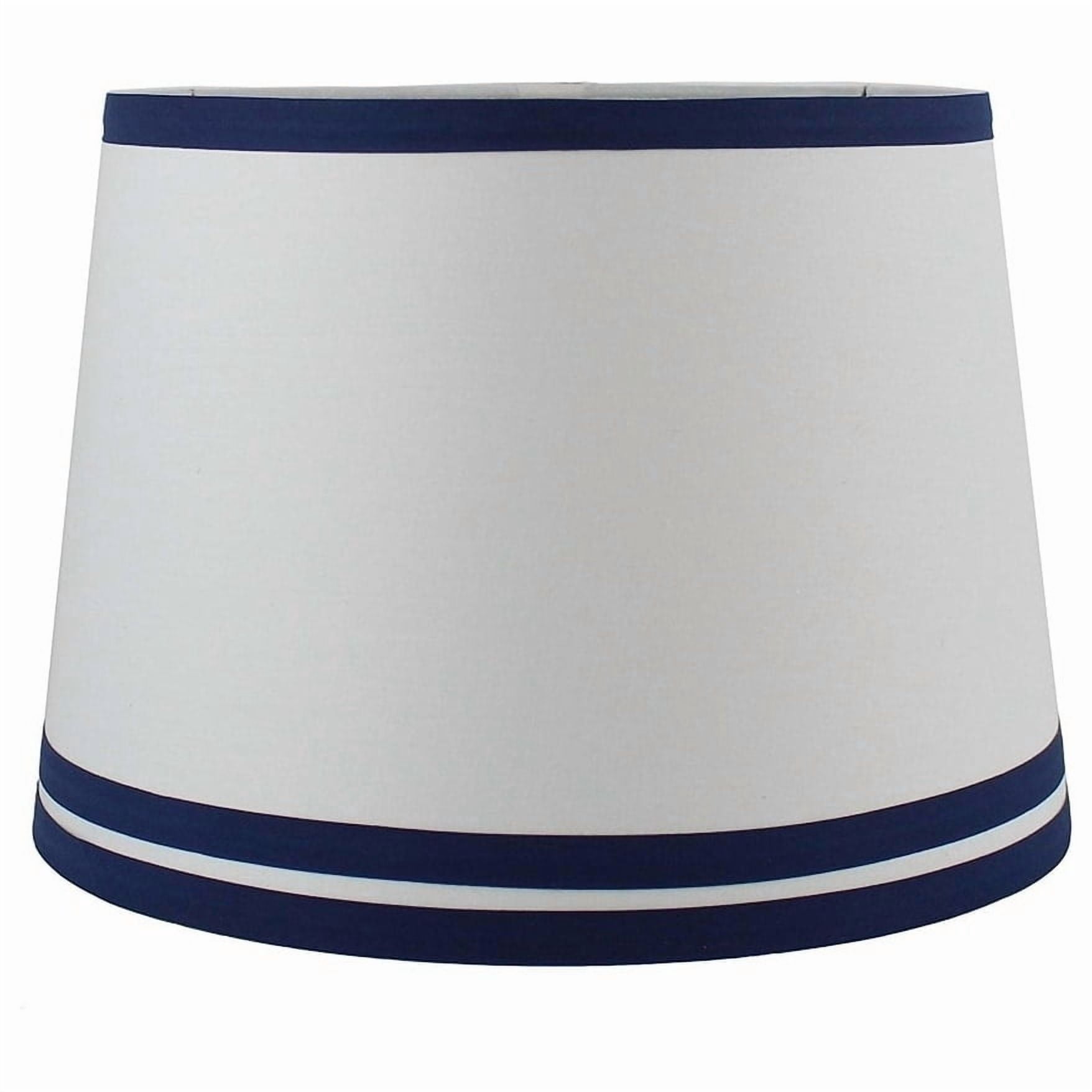 French Drum Shade, Off White Cotton, 12" to 14" Bottom Size 12 ...