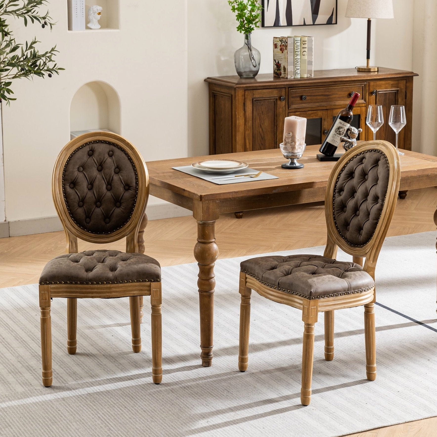 French Elegant Design/For Dining Room/Comfortable Seating with Double ...