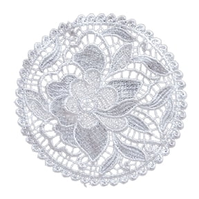 6 Hand Crochet Lace Doilies For Tables Dressers White Round Wedding Bar ...