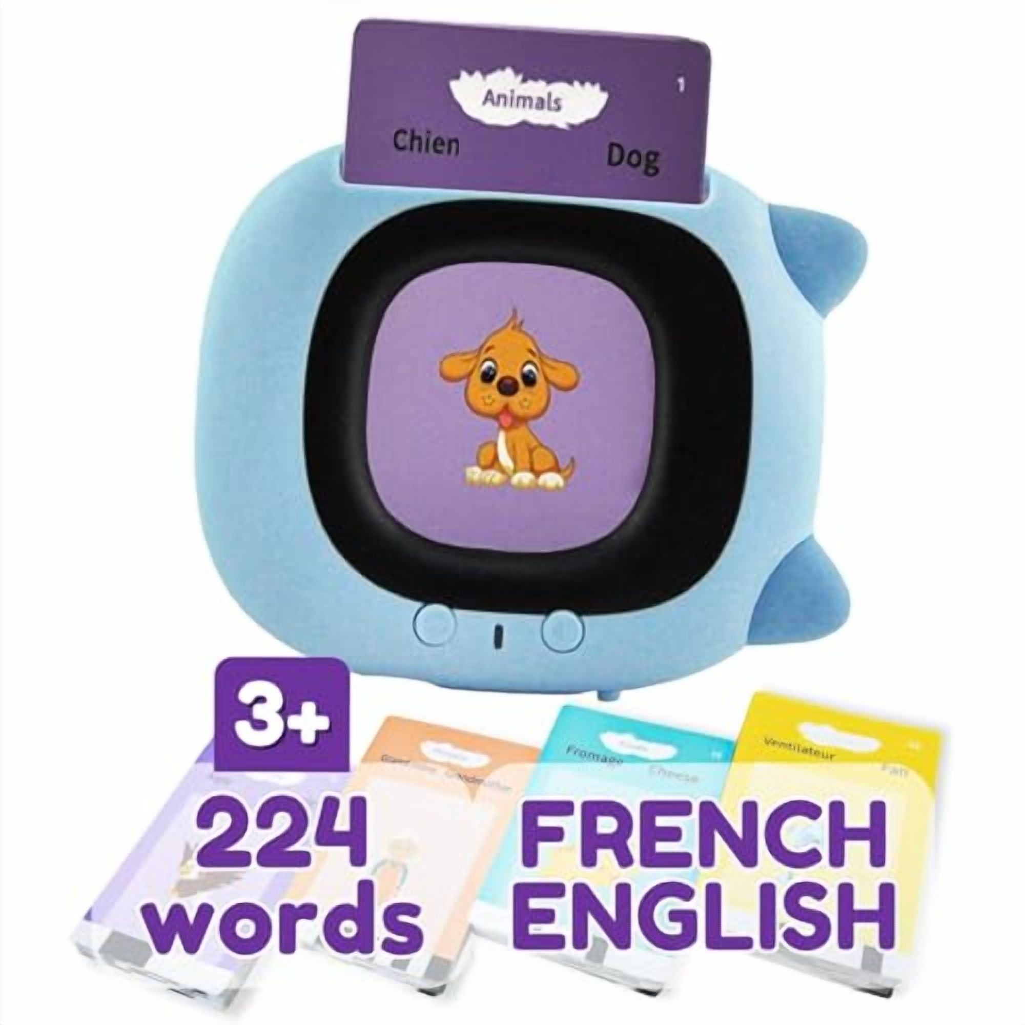 French & English Talking Flash Cards with 224 Sight Words for Toddlers ...