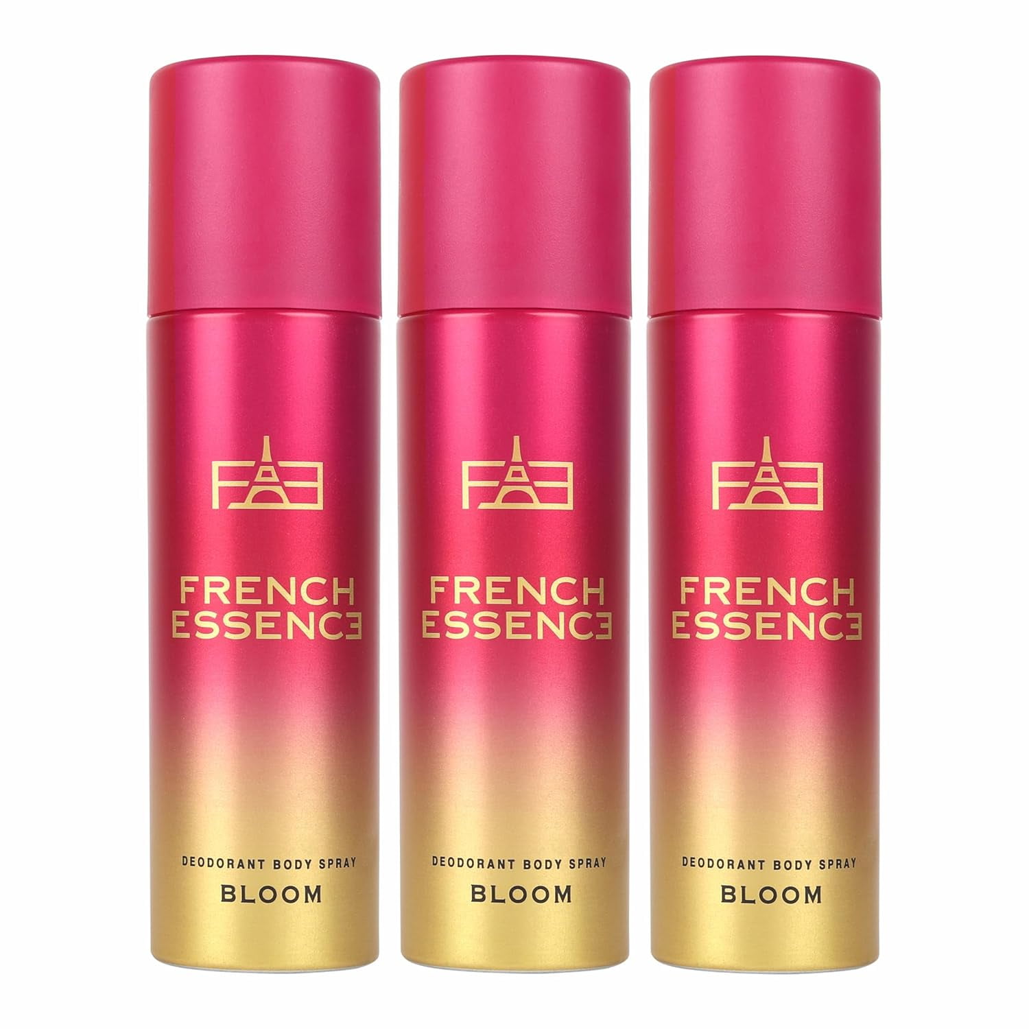 French Essence Bloom Deodorant Body Spray Combo For Women Pack Of 3 X ...