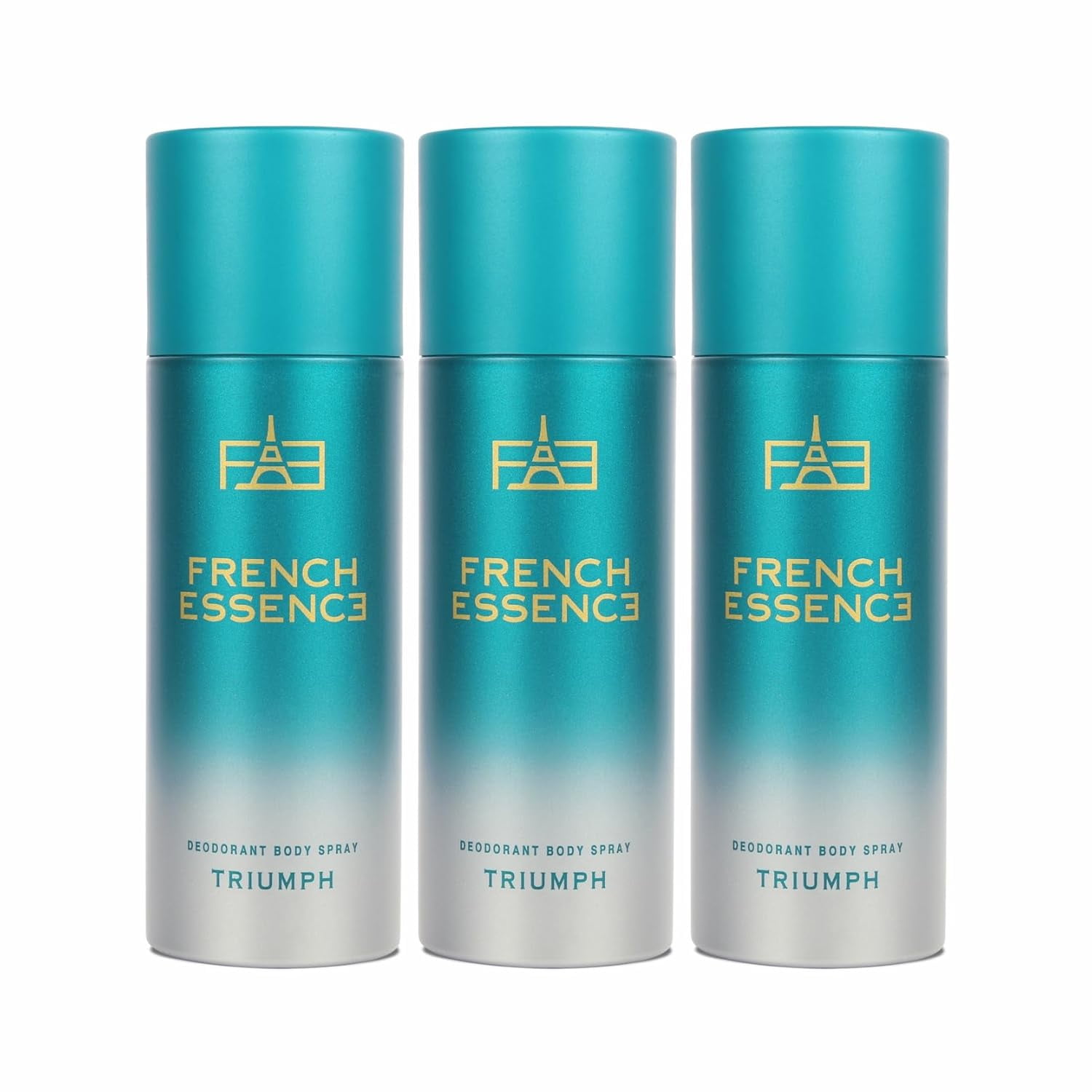 French Essence Triumph Deodorant Body Spray For Men Pack Of 3 X 150ml - 5.07 Fl.oz. Each | Long ...