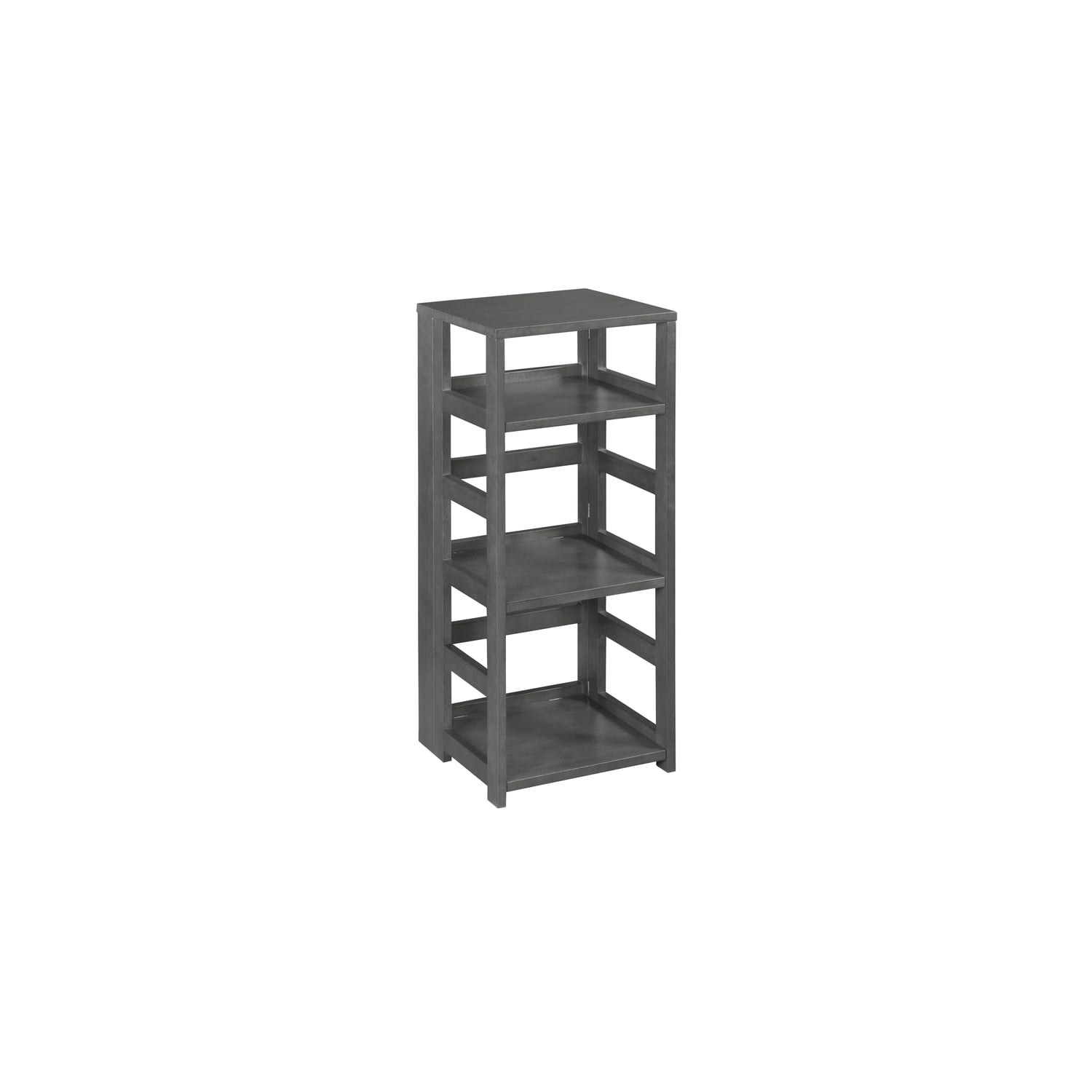 French Fabulous Flip Flop 34" High Square Folding Bookcase in Grey ...