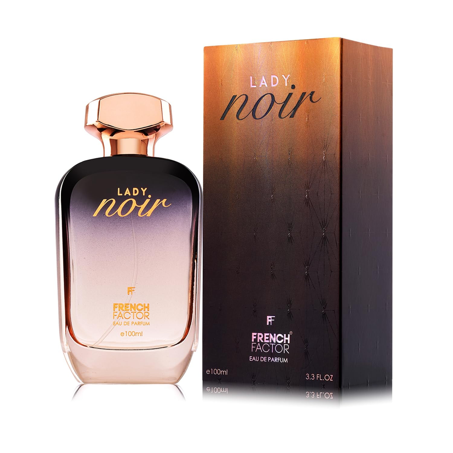 French Factor Lady Noir Eau De Parfum For Women 100ml, 3.4 Fl.oz ...