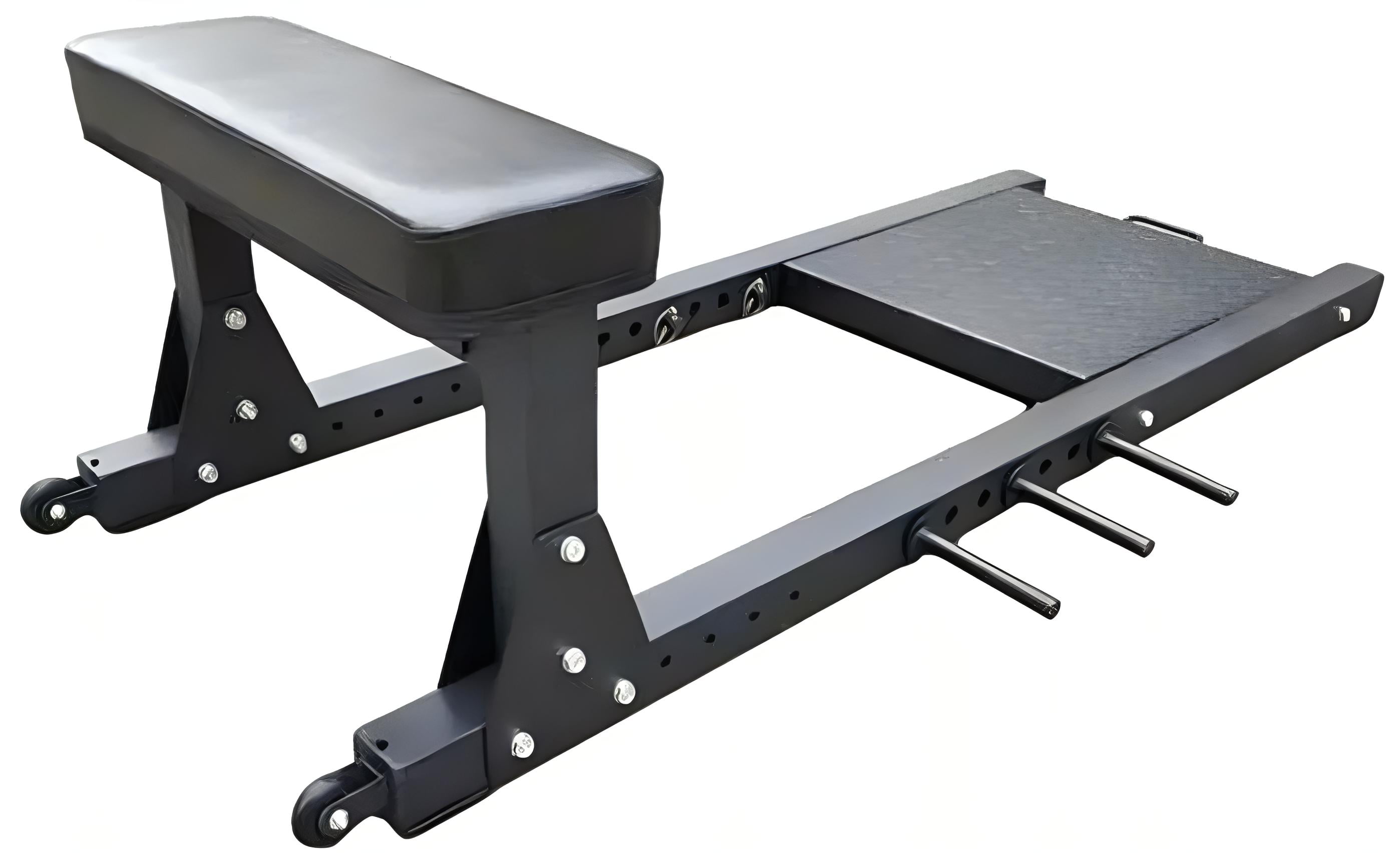 French Fitness FF-HTB20 Hip Thrust Bench Platform, 6 Band Pegs, 880 lbs ...