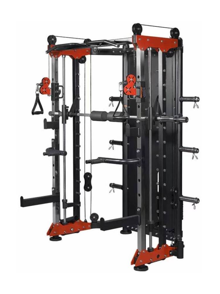 French Fitness FSR80 Home Squat Cage, Multi-Functional Workout Station ...
