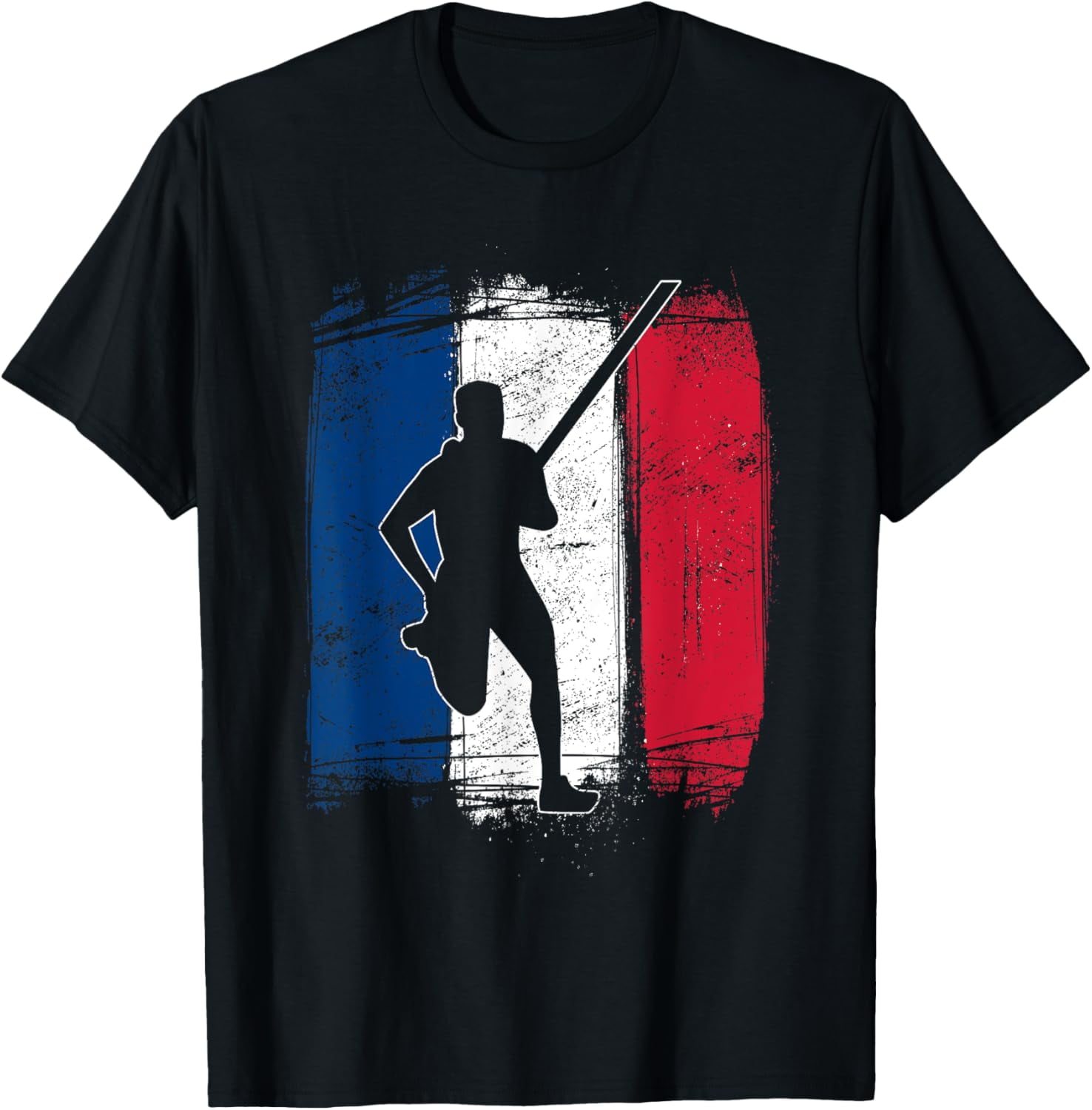 French Flag France Track And Field Pole Vault High Jump T-Shirtmen and ...