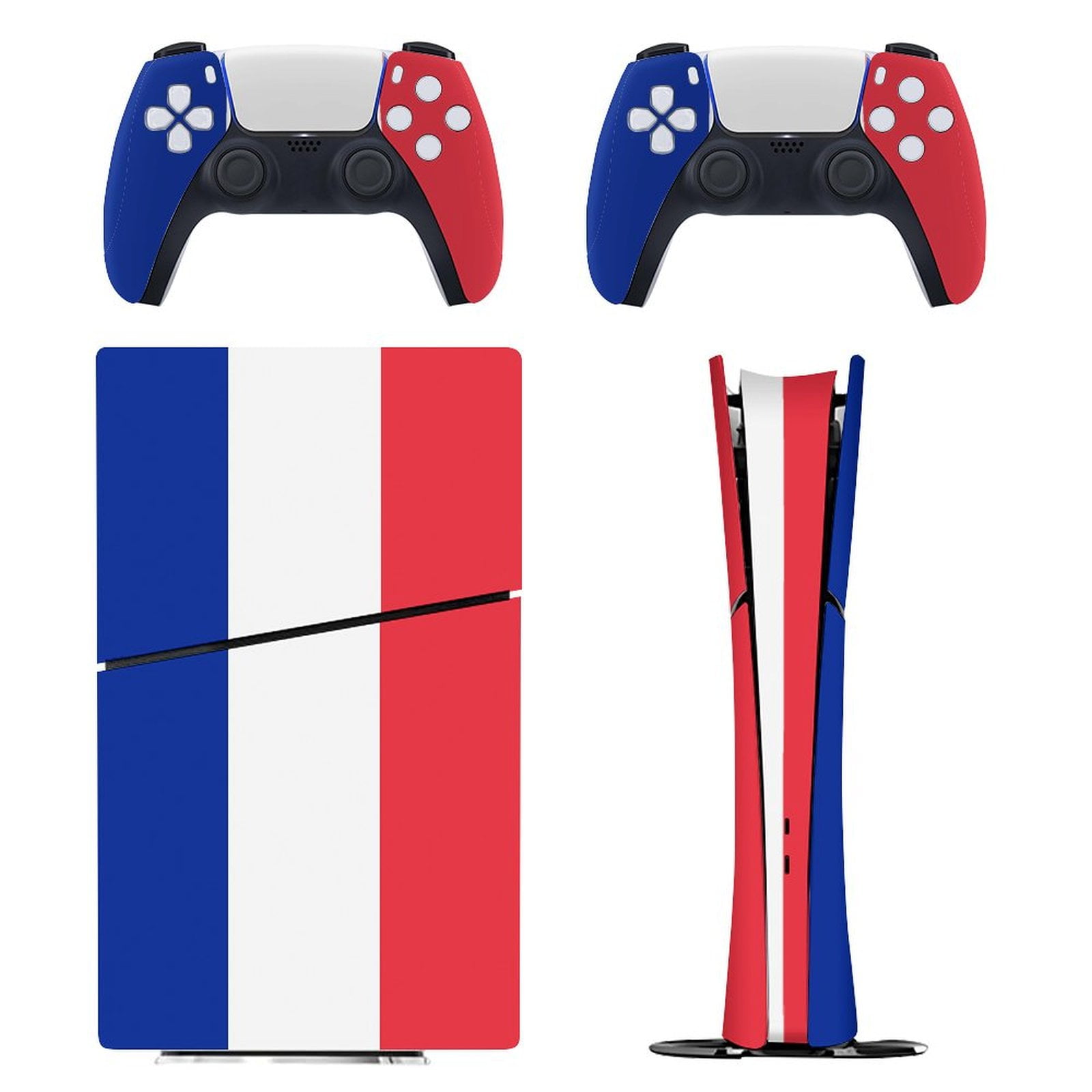 French Flags (France) PS5/PS5 Pro/PS5 Slim Digital Disc Skin Sticker ...