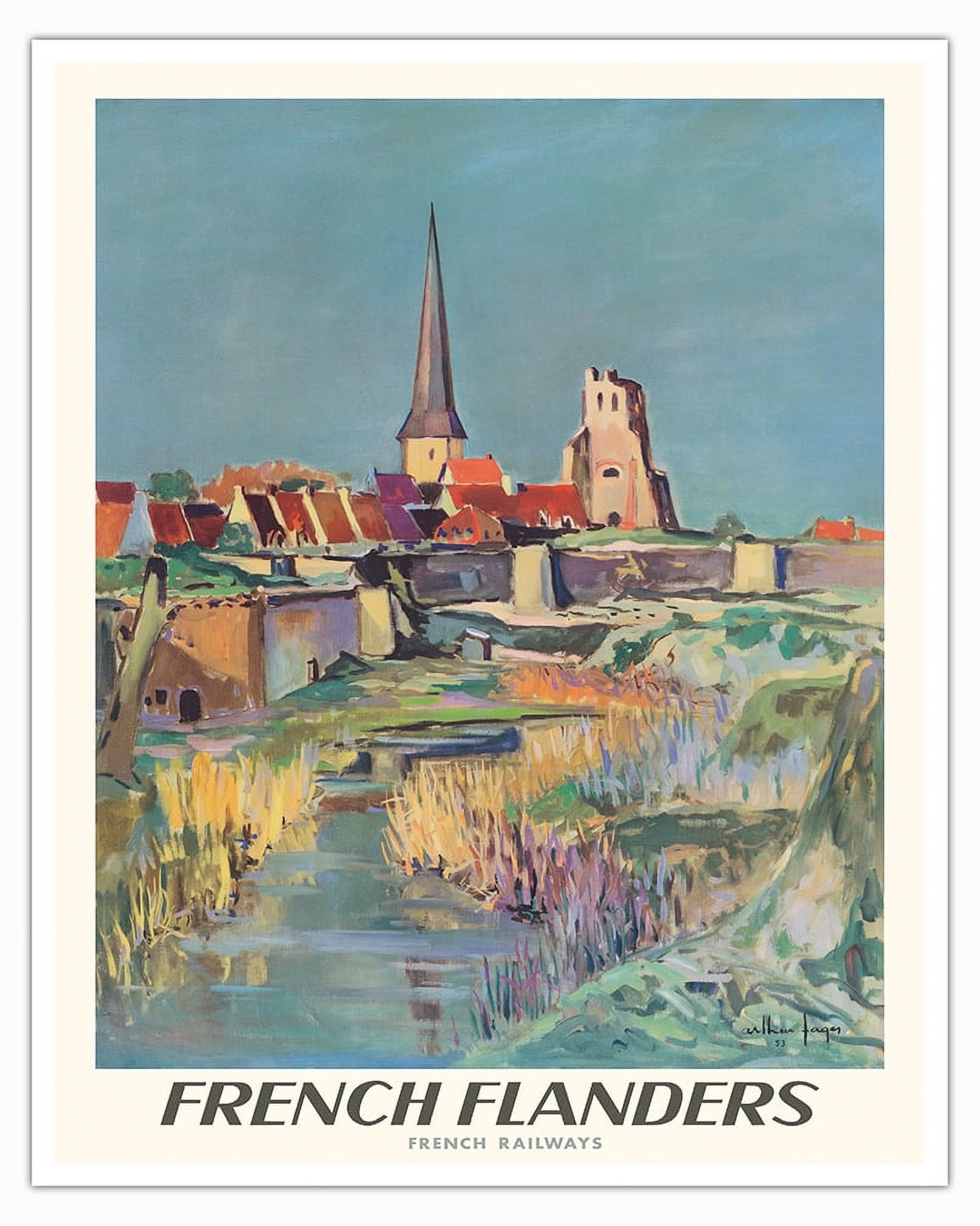 French Flanders - SNCF (French National Railway Company) - Vintage ...