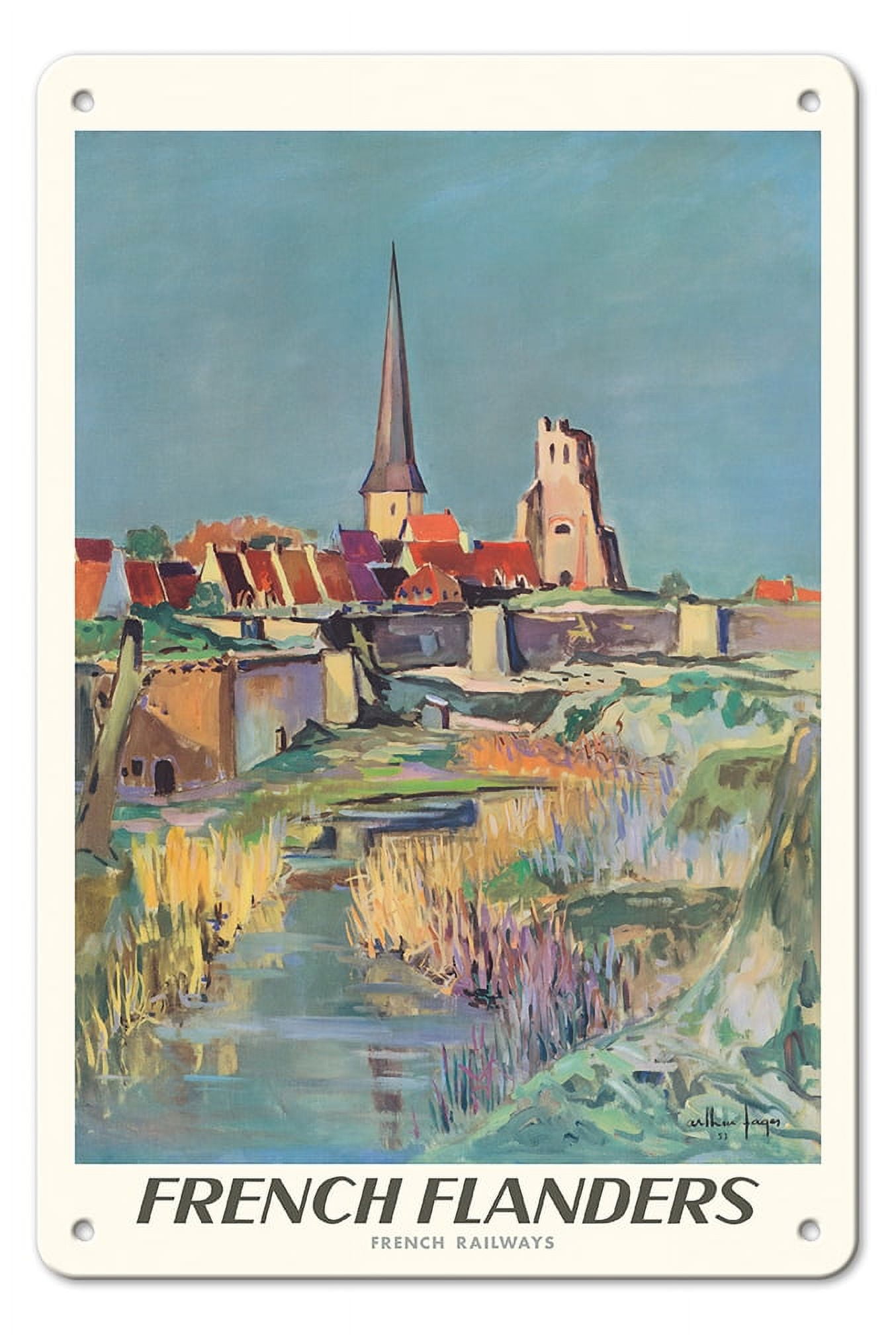 French Flanders - SNCF (French National Railway Company) - Vintage ...