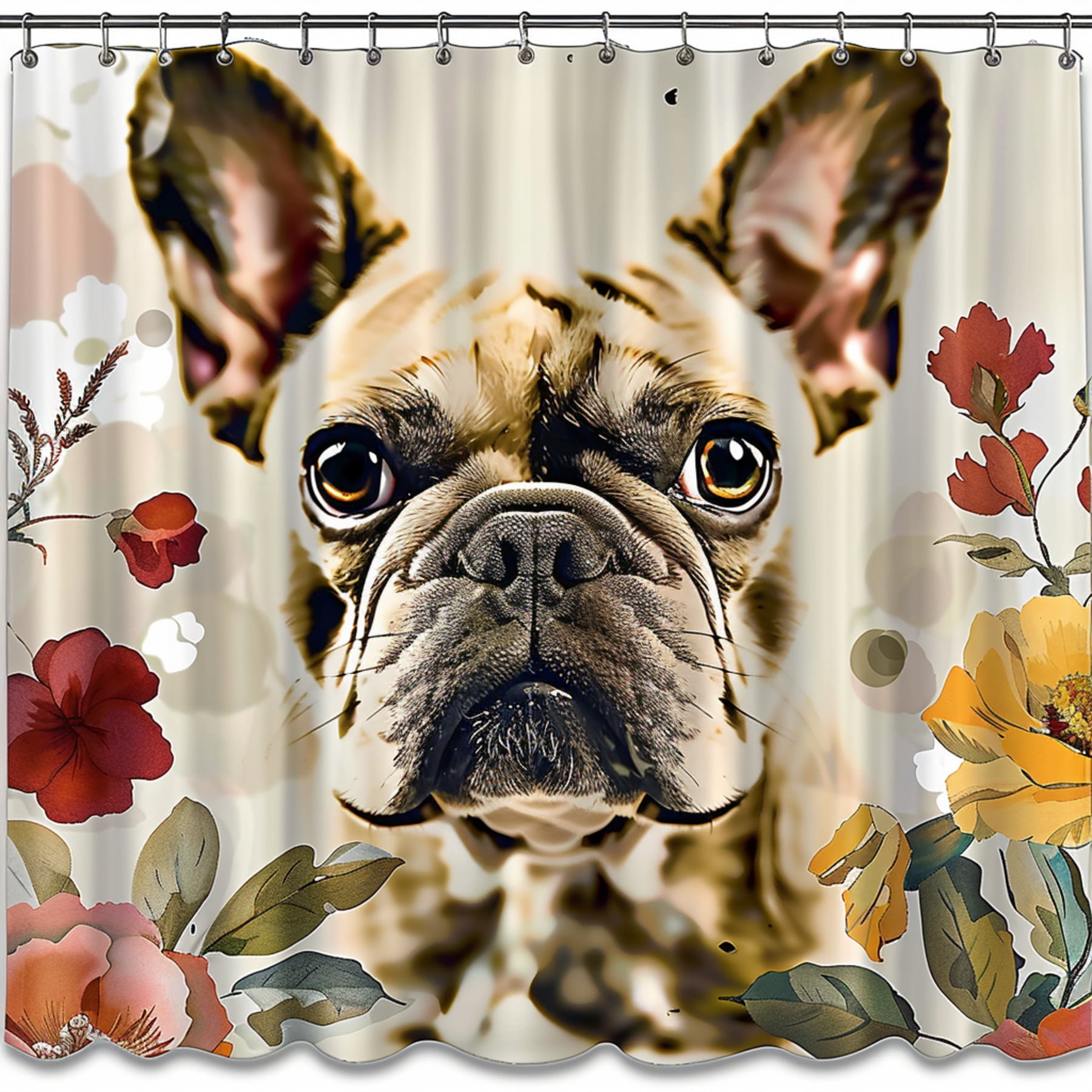 French Floral Shower Curtain Detailed Design Professional Photography ...