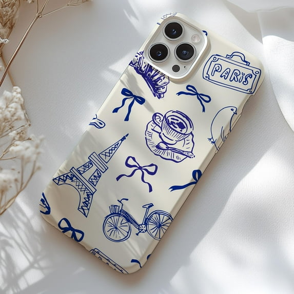 French Foodie Paris Inspired Aesthetic Phone Case for iPhone 17 to 11 ...