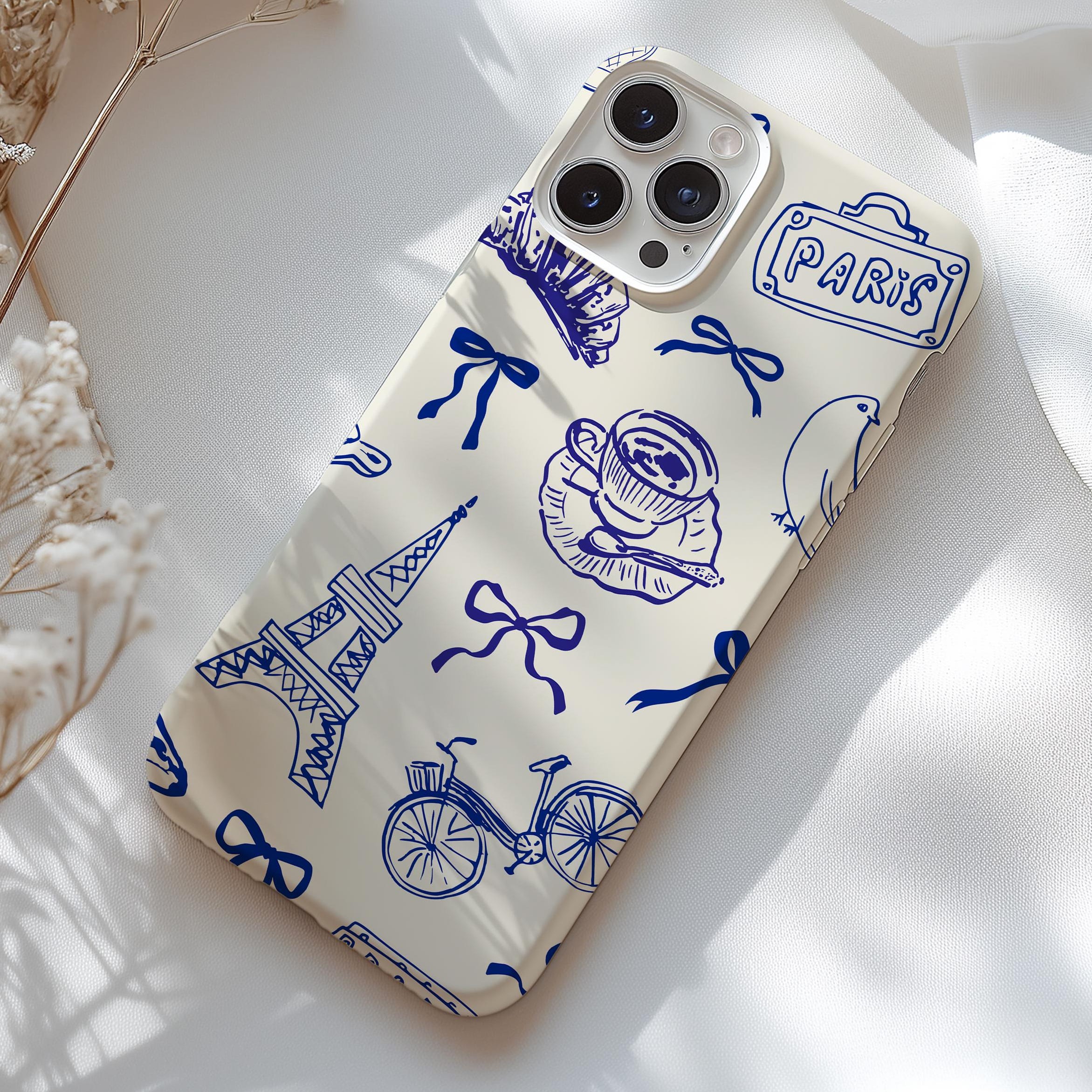 French Foodie Phone Case Paris Inspired Art iPhone 17 11 12 13 14 15 16 ...
