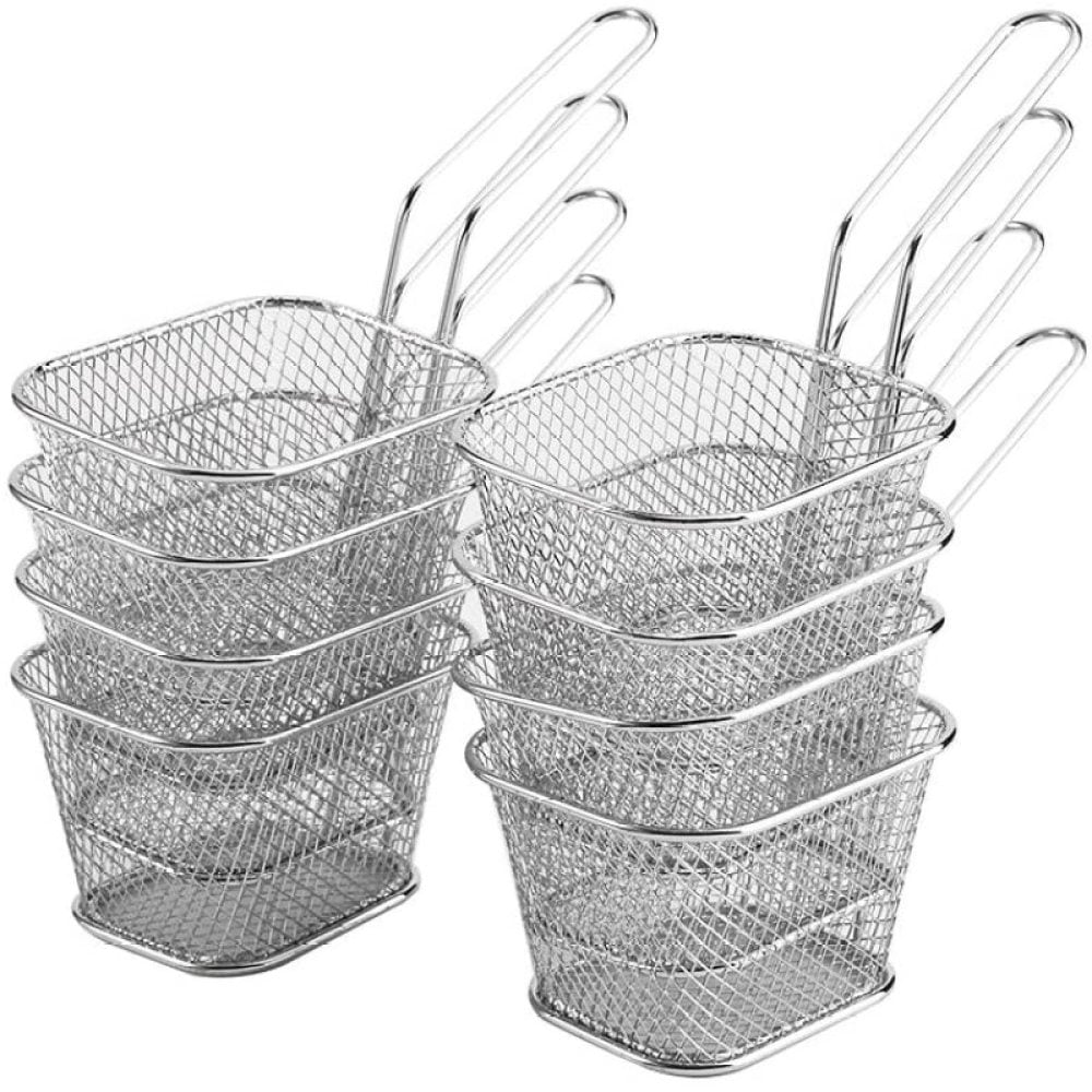 French Fries Basket For Restaurant Cafes, Food Grade Stainless Steel ...