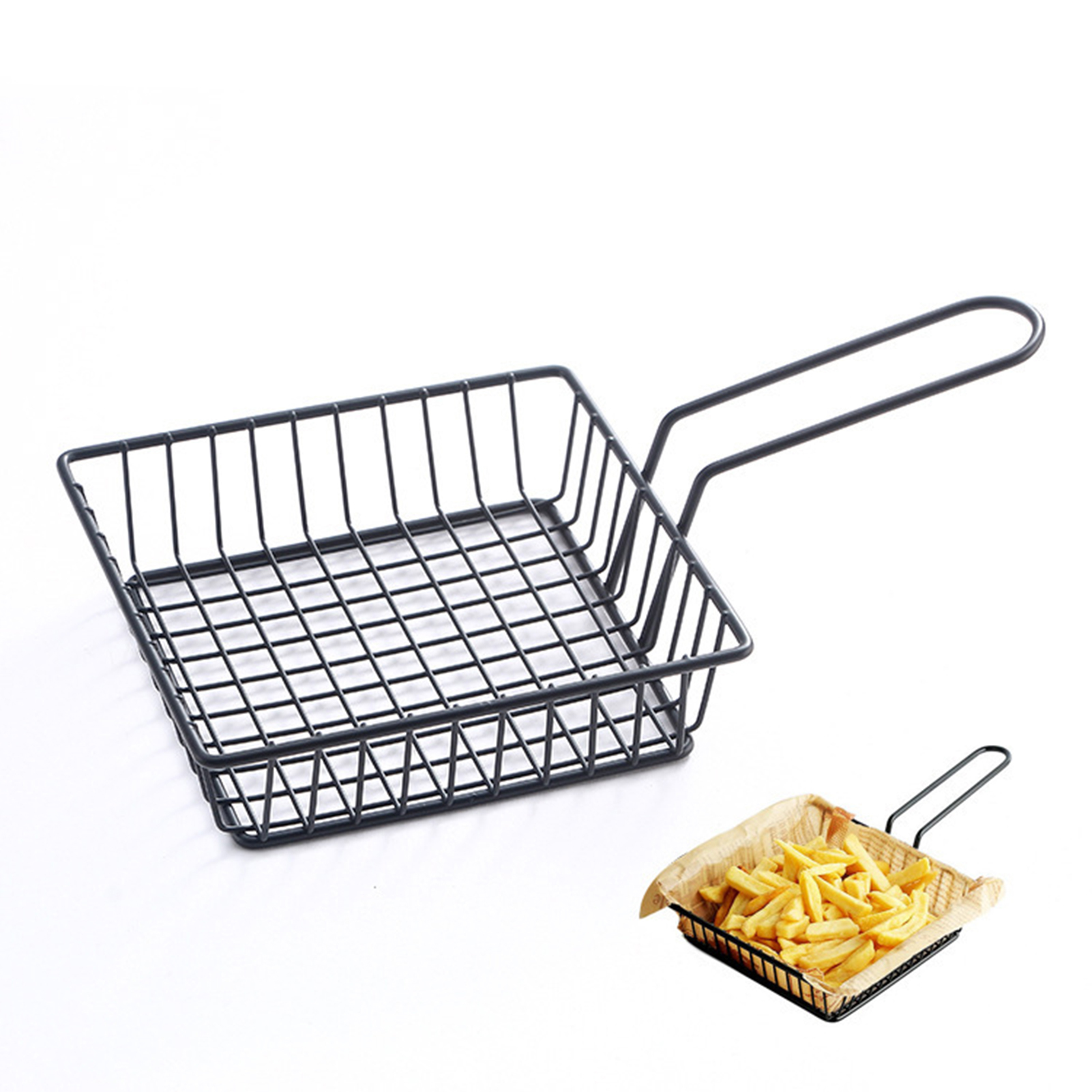 French Fries Basket Snack Container Tableware Food Bucket for Kitchen ...