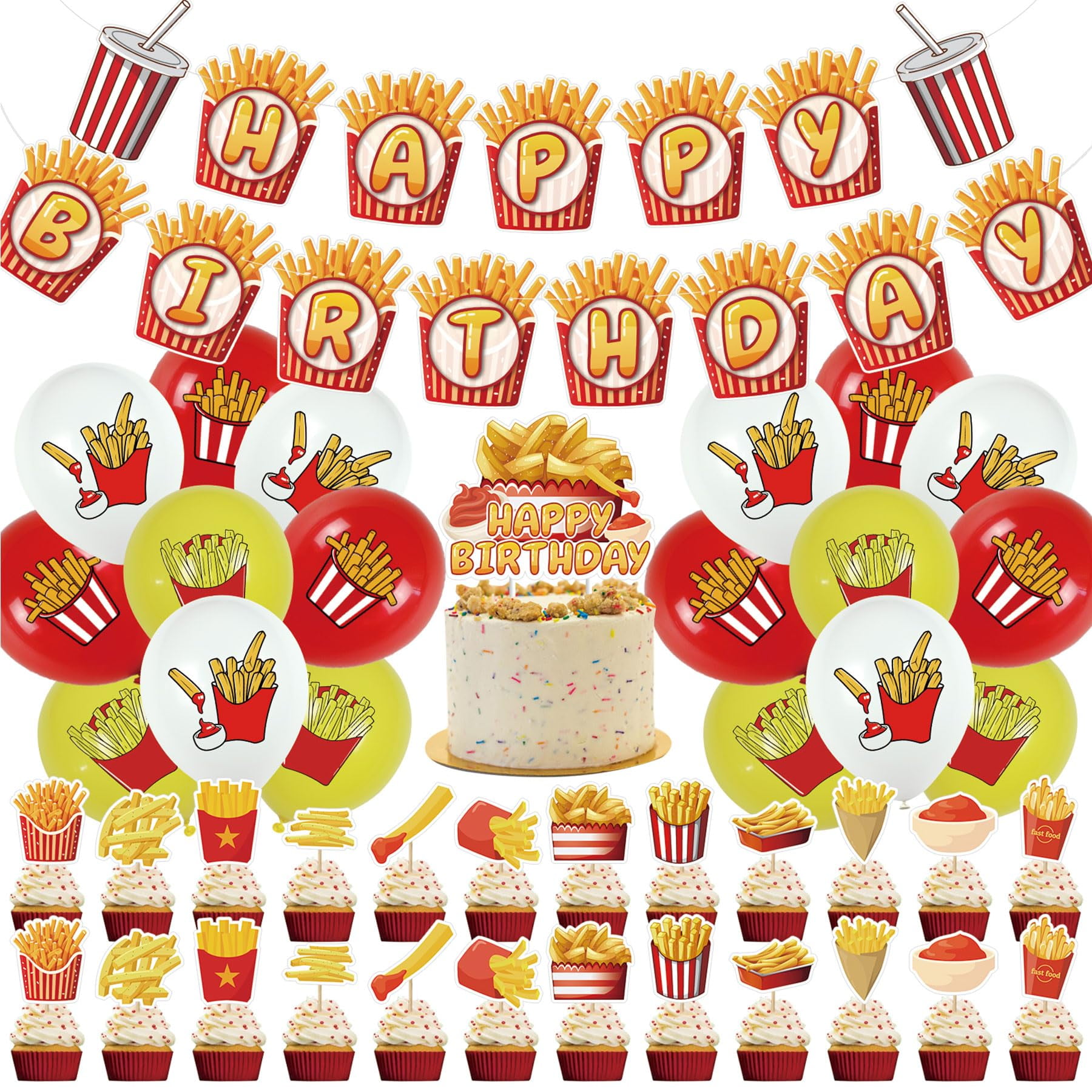 French Fries Birthday Party DHF10 Supplies French Fries Party ...