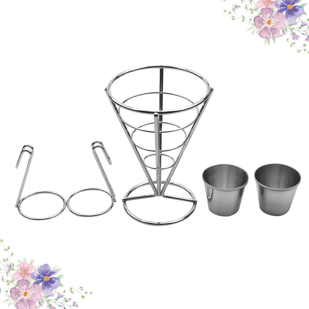 French Fries Cone Basket Appetizers Holder French Fries Stand Snacks ...
