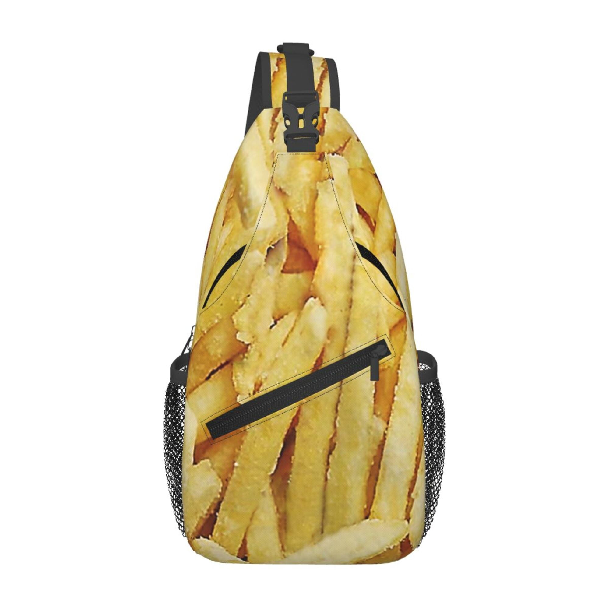French Fries Food Sling Bag Crossbody Chest Backpack For Women Men ...