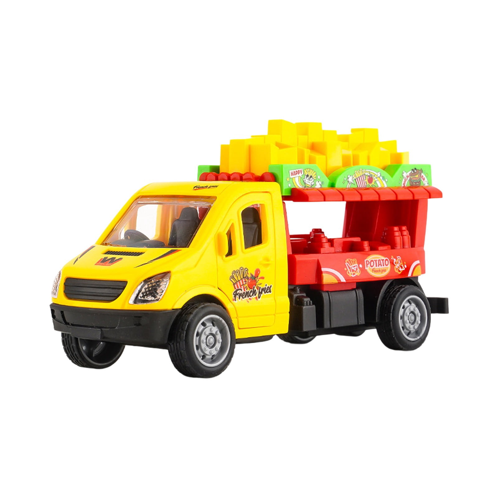 French Fries Hamburger Trucks Toys for Toddlers 3-5 Friction-Powered ...