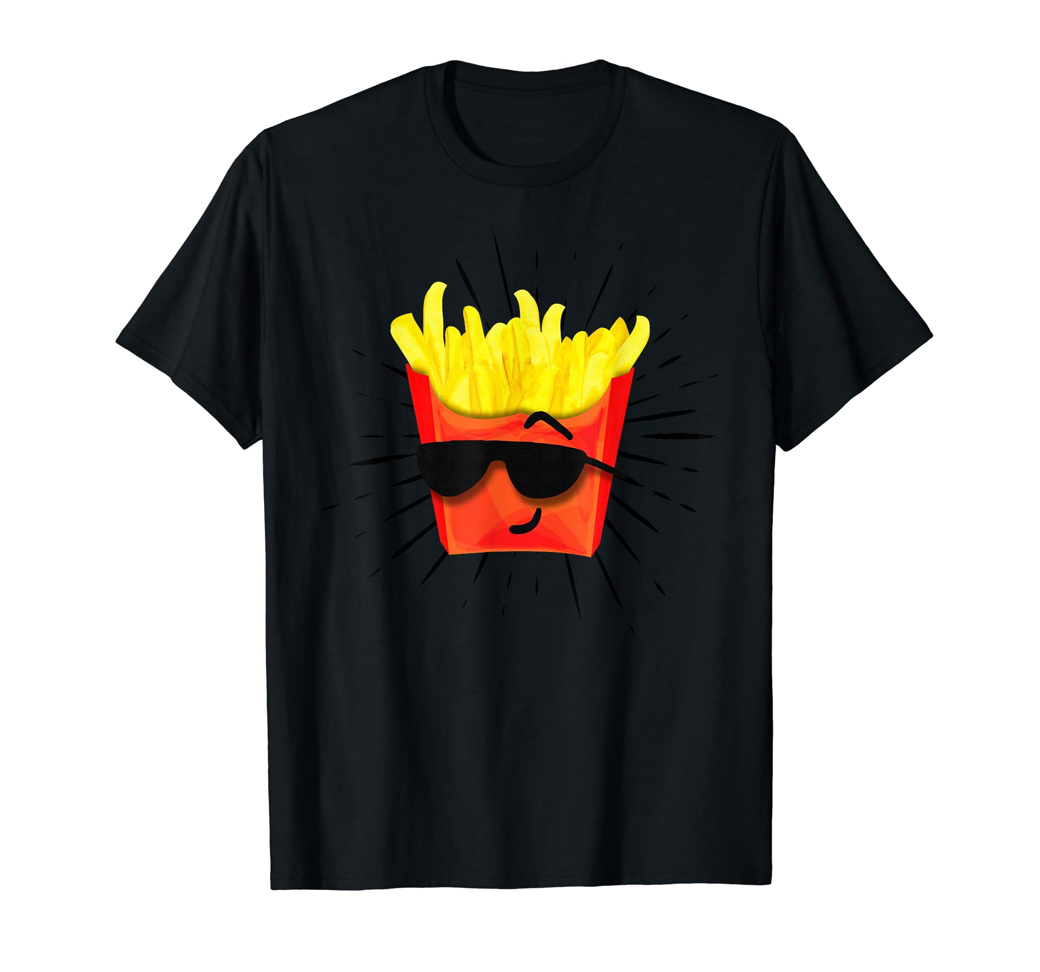 French Fries Hipster Style Funny Fast Food Gift T-Shirt - Walmart.com