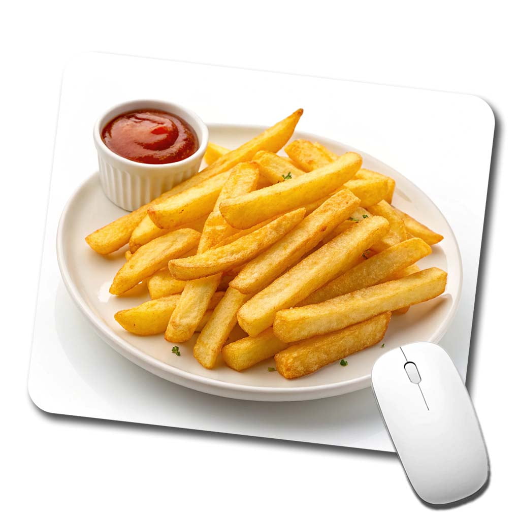 French Fries Ketchup Snack Mouse Pad Low Profile Gaming Mat - Walmart.com