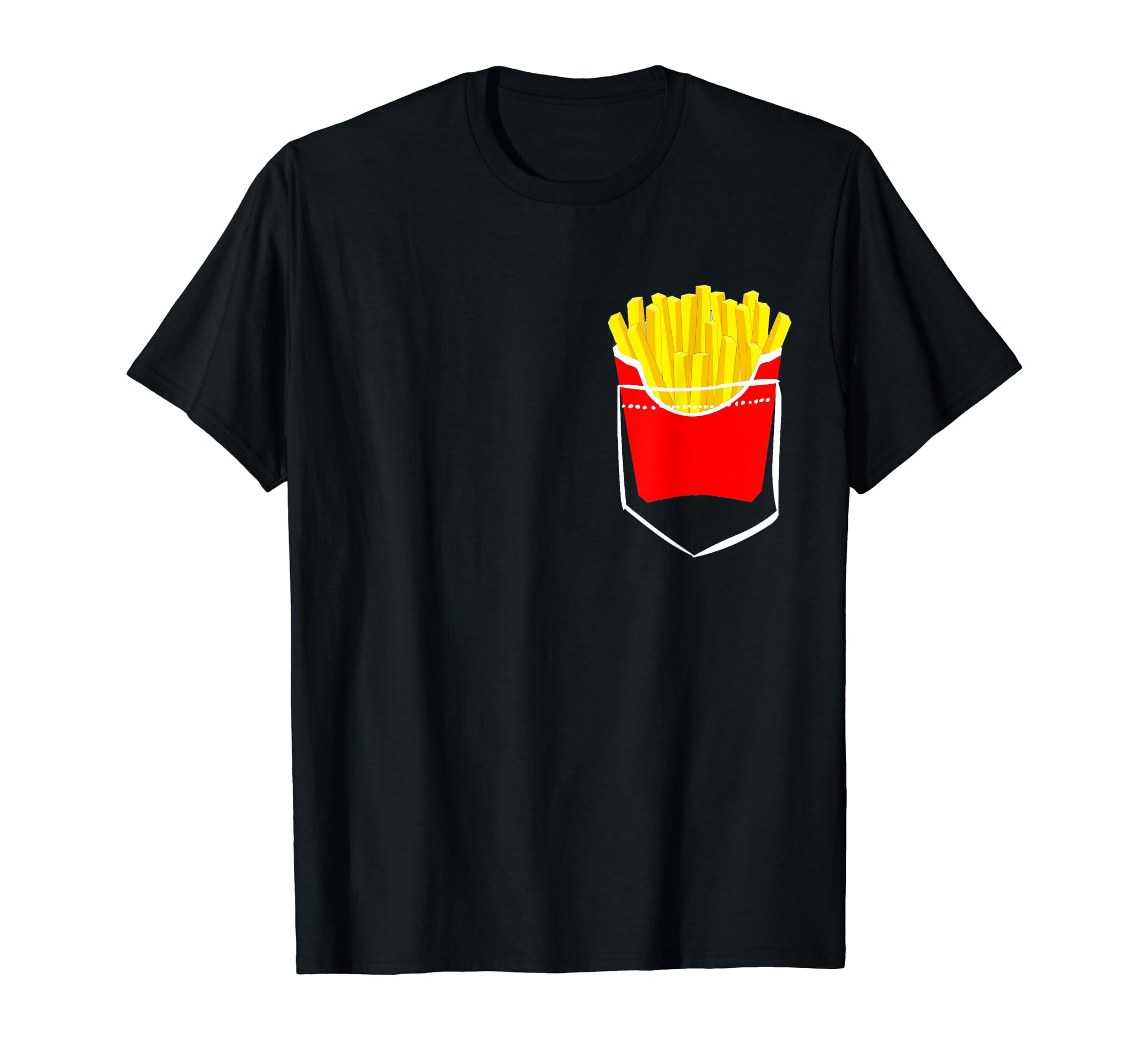 French Fries Pocket Fried Potato Fry Day Fast Food Vintage T-Shirt ...