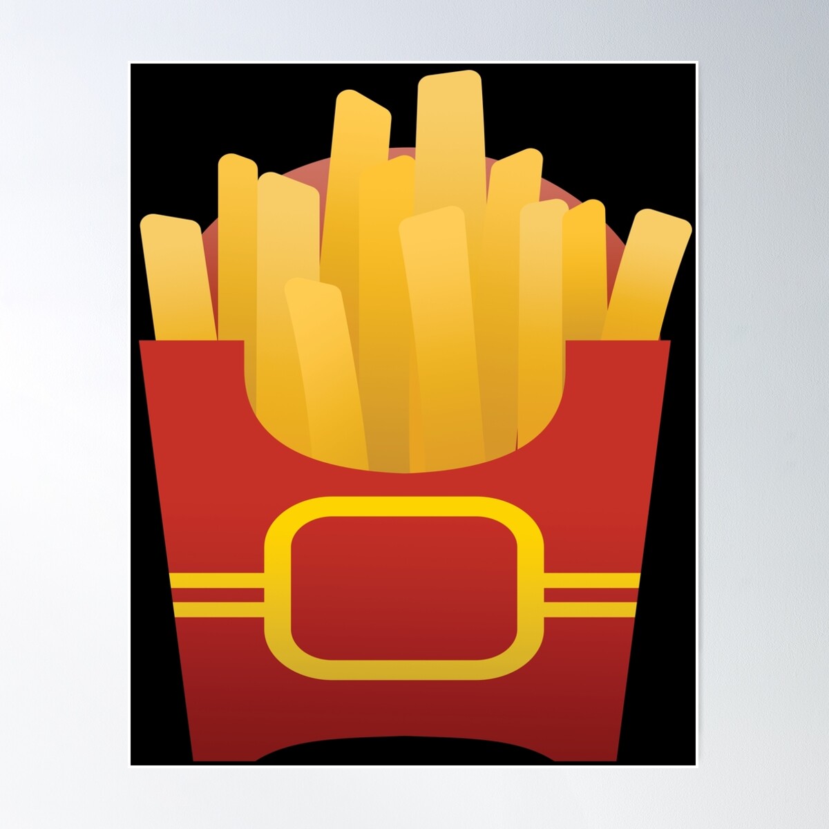 French Fries Poster Wall Art, Modern Wall Decor For Living Room Bedroom ...