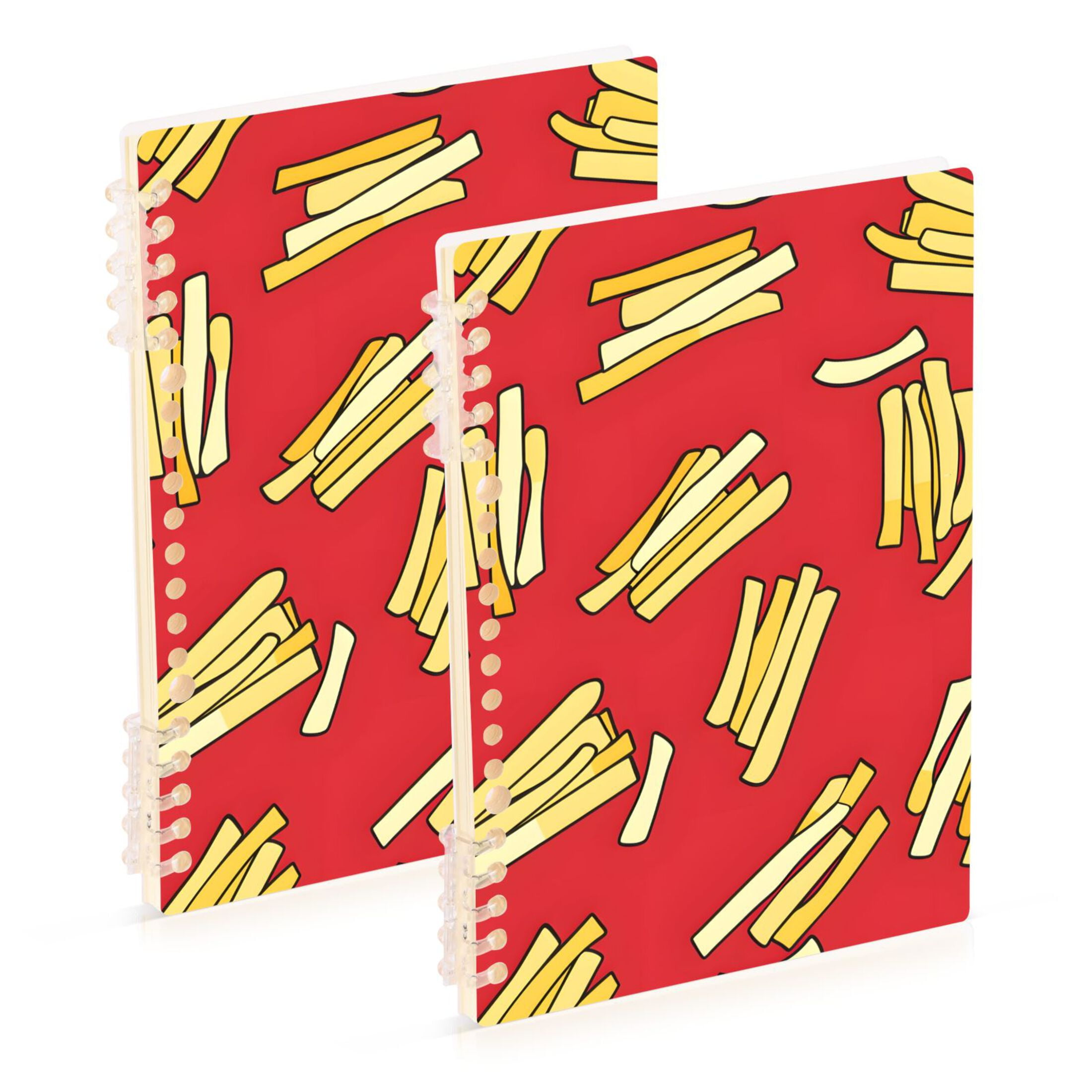 French Fries Ring Binder Notebook Journey Note Diary College Ruled ...