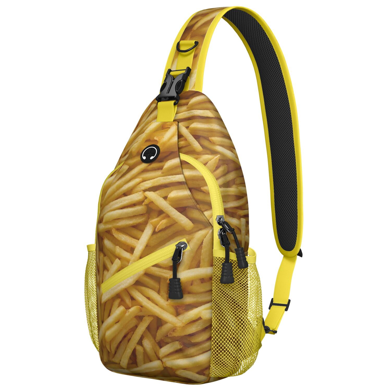 French Fries Sling Bag for Men & Women - Cute & Tasty Crossbody Chest ...
