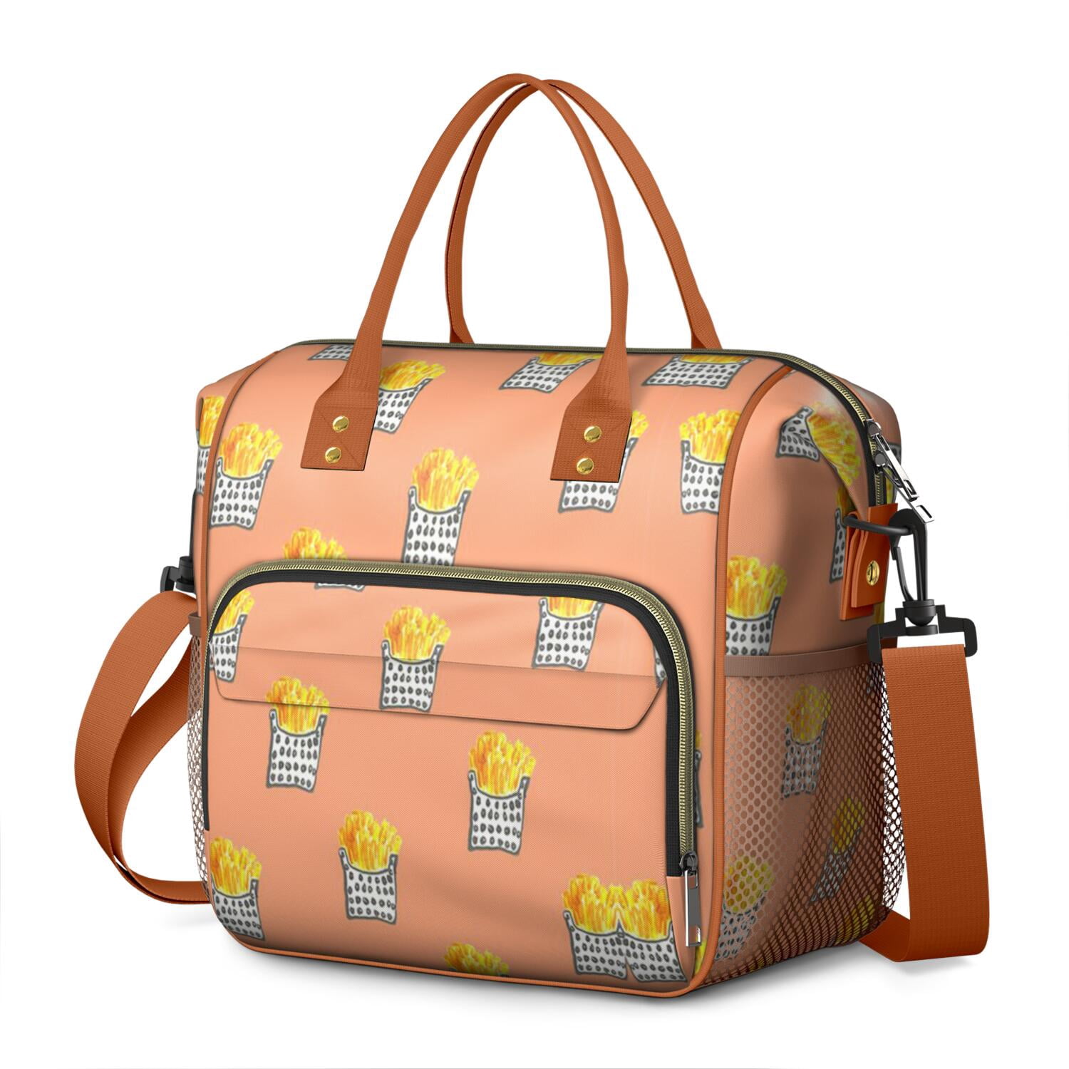 French Fries Snack Lover Lunch Bag – Large Insulated Lunch Box with ...