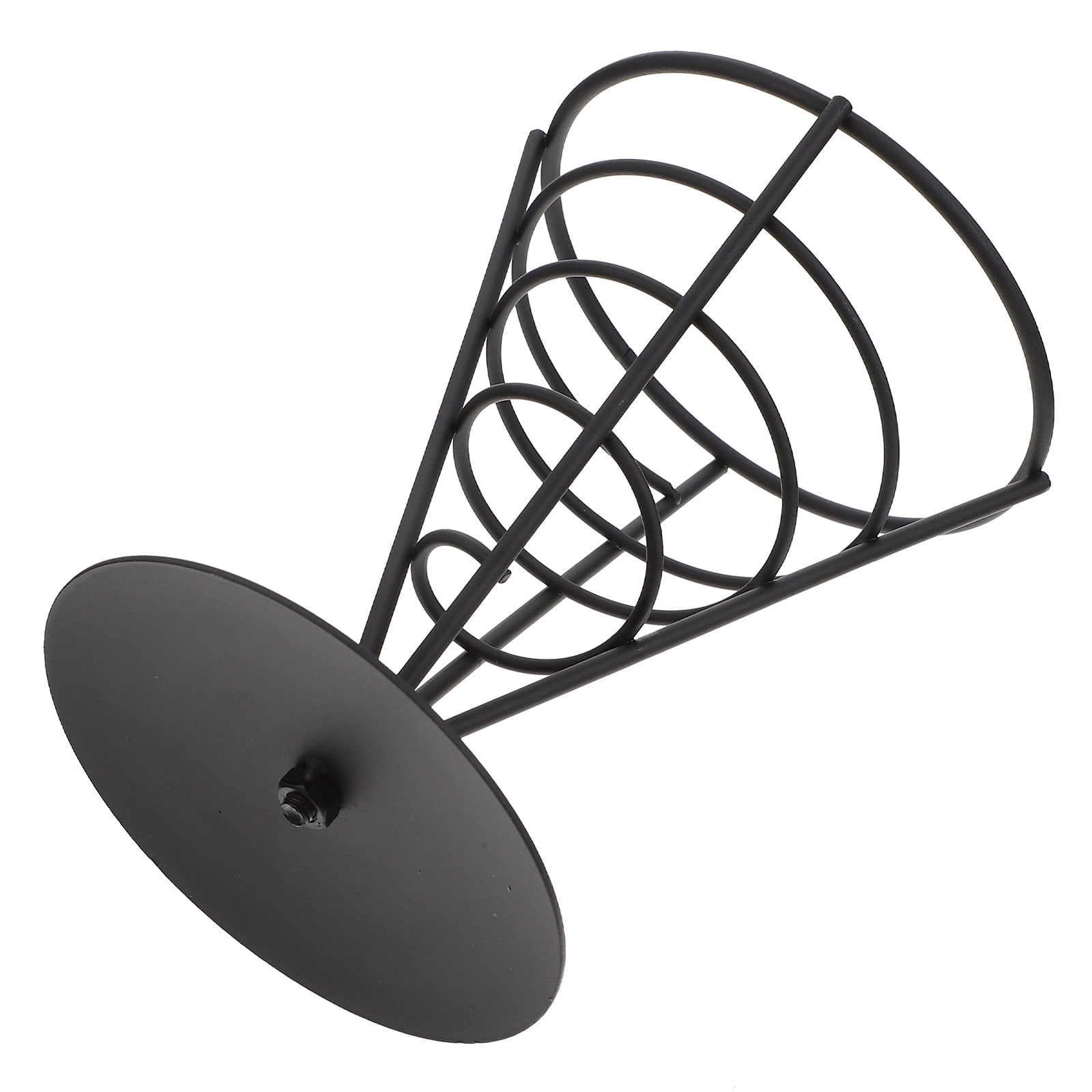 French Fries Stand Cone Basket: Fry Holder Metal Cone Snack Fried ...