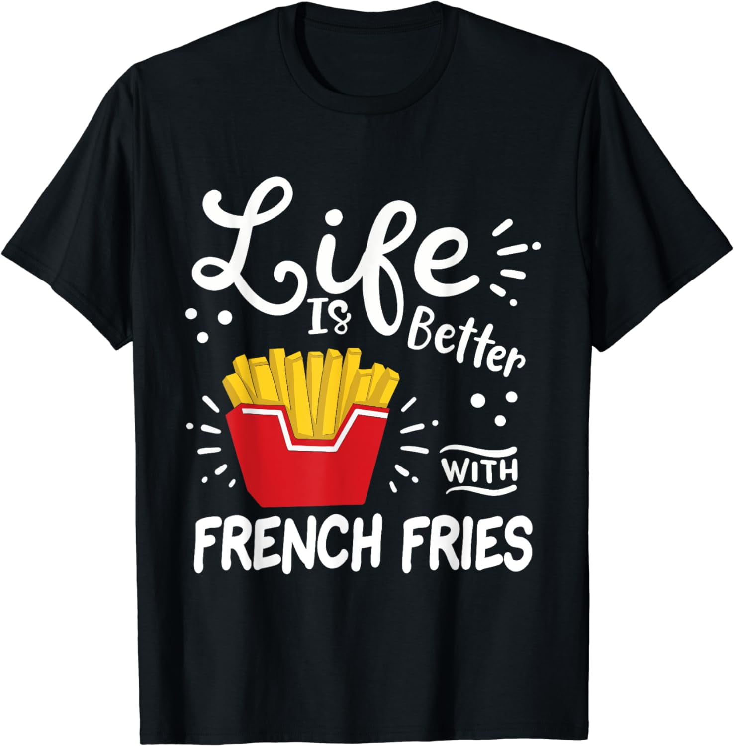 French Fries T-Shirt - Walmart.com