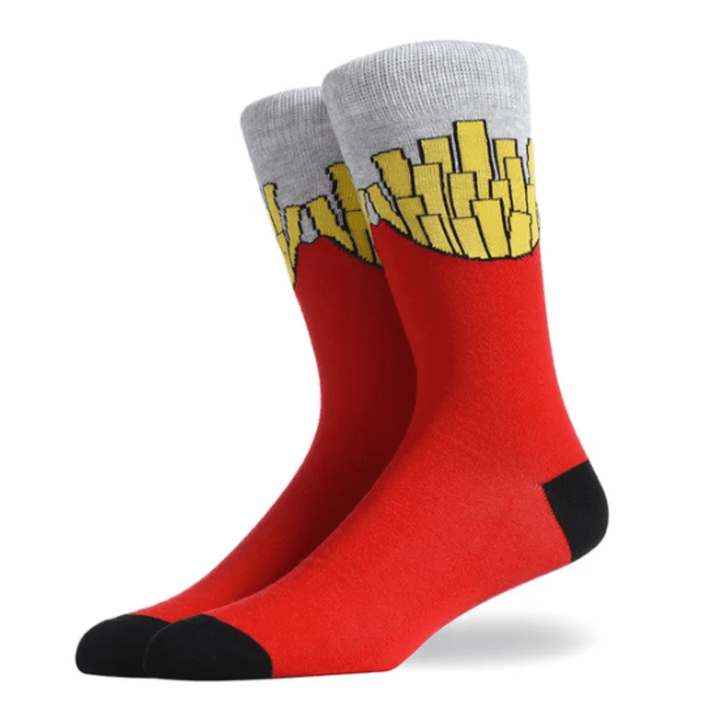 French Fries or "Freedom Fries" Socks from the Sock Panda (Adult Large ...