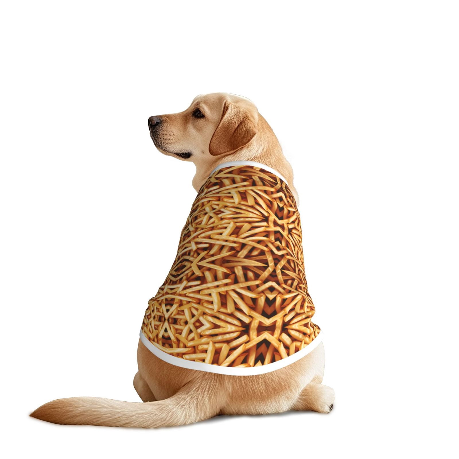 French Friespattern Print Dog T Shirts Vest for Dogs Fit - Spring ...