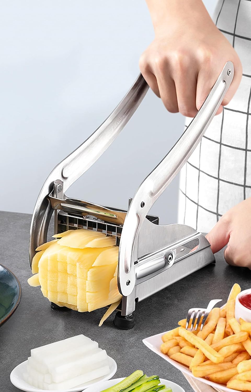 French Fry Cutter Professional Potato Cutter For Making French Fries