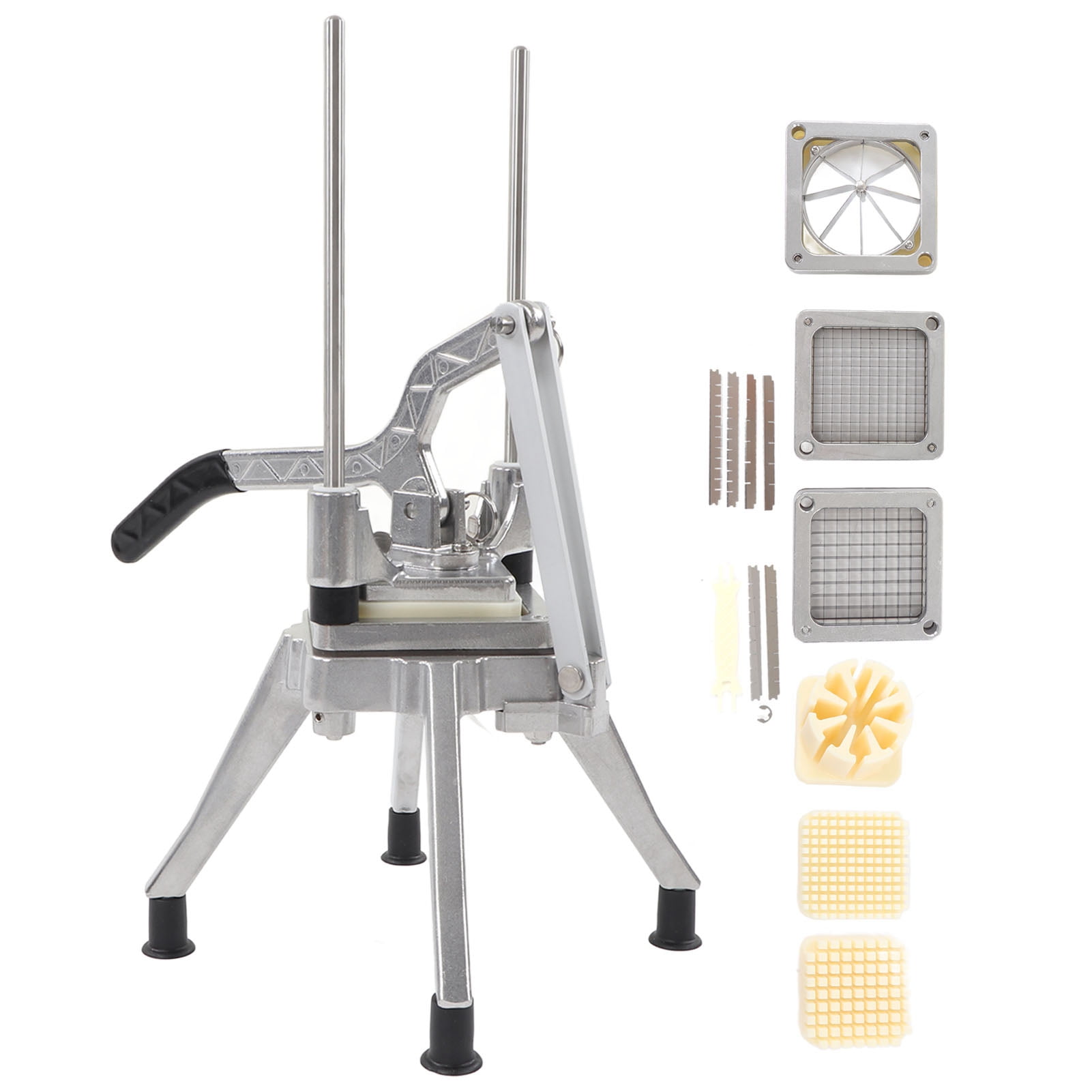 French Fry Potato Dicer, Vegetable Fruit Chopper 4 Blades High Pressure ...