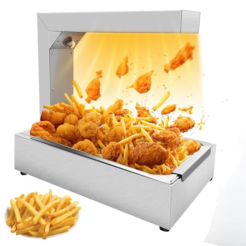 French Fry Warmer, 1000W Commercial Food Heating Lamp ，Electric ...