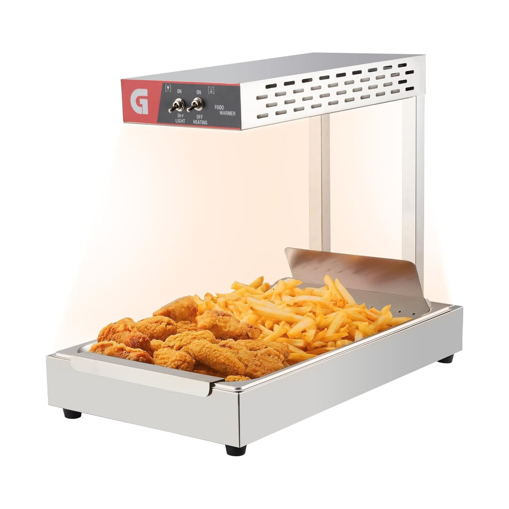 French Fry Warmer, 750W Commercial Heat Light Food Warmer, Electric ...