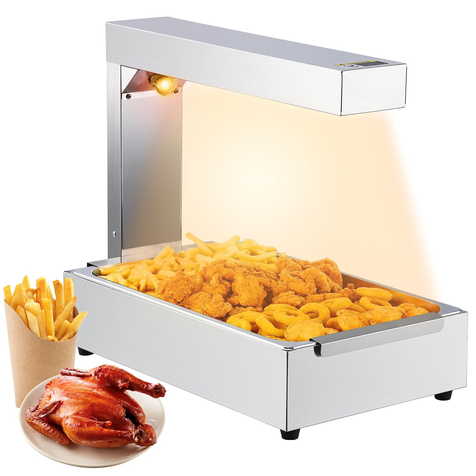 French Fry Warmer, Commercial Food Heat Lamp/Food Warmer Light, Free ...