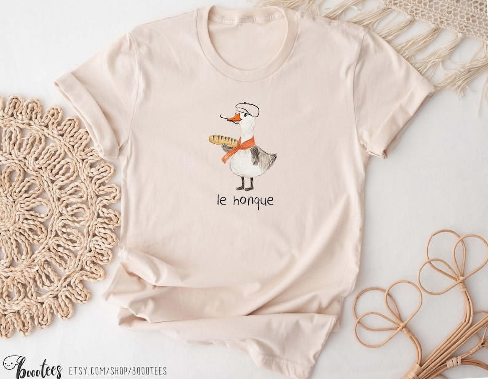 French Goose T-Shirt, Le Honque Funny T-shirt Tshirt Tee Tees T Gift ...