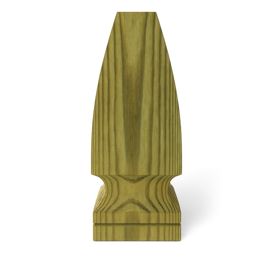 Island Post Cap French Gothic Post Finial for 4x4 Wood Posts, Treated ...