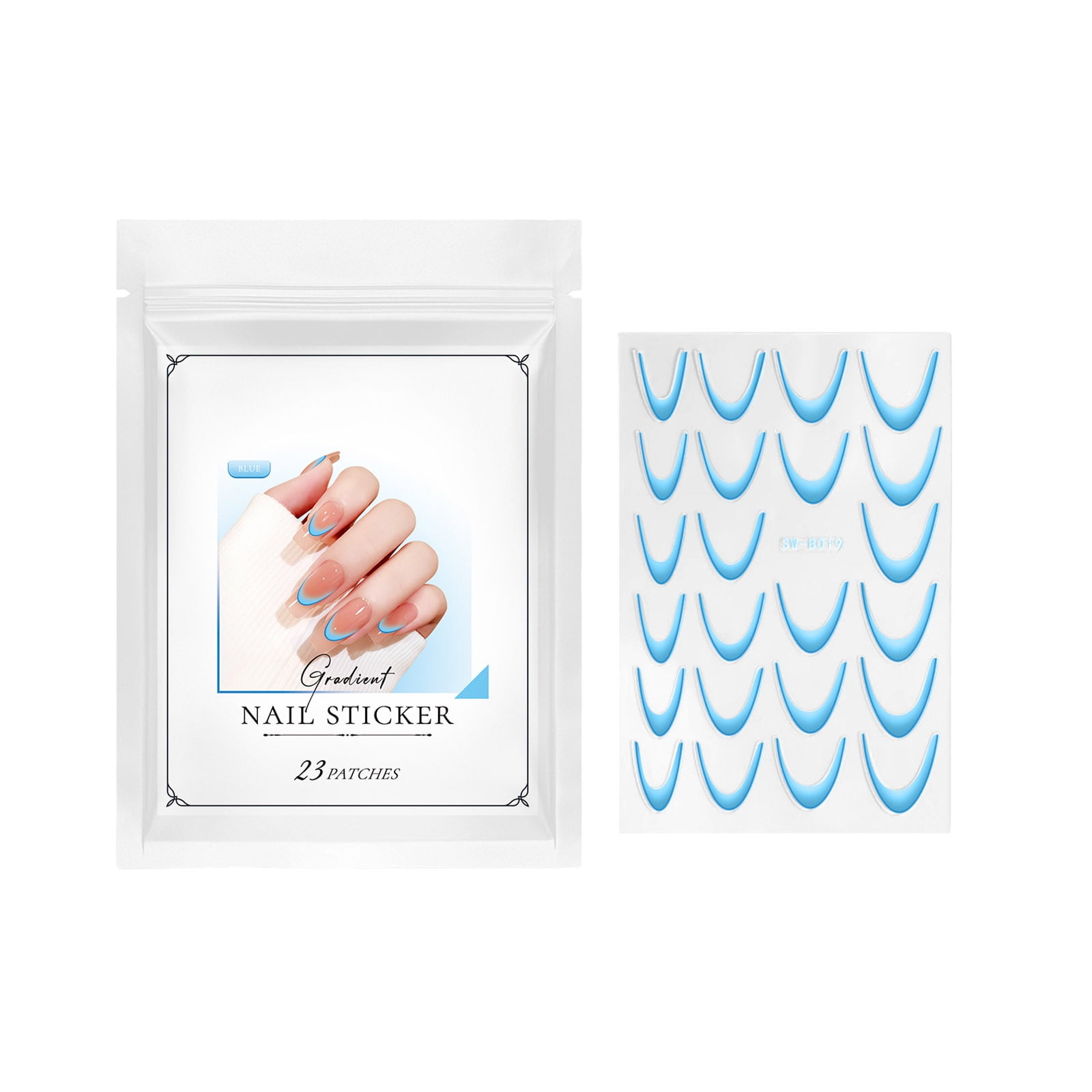 French Gradient Stickers for Easy Long Lasting Nail Decoration ...