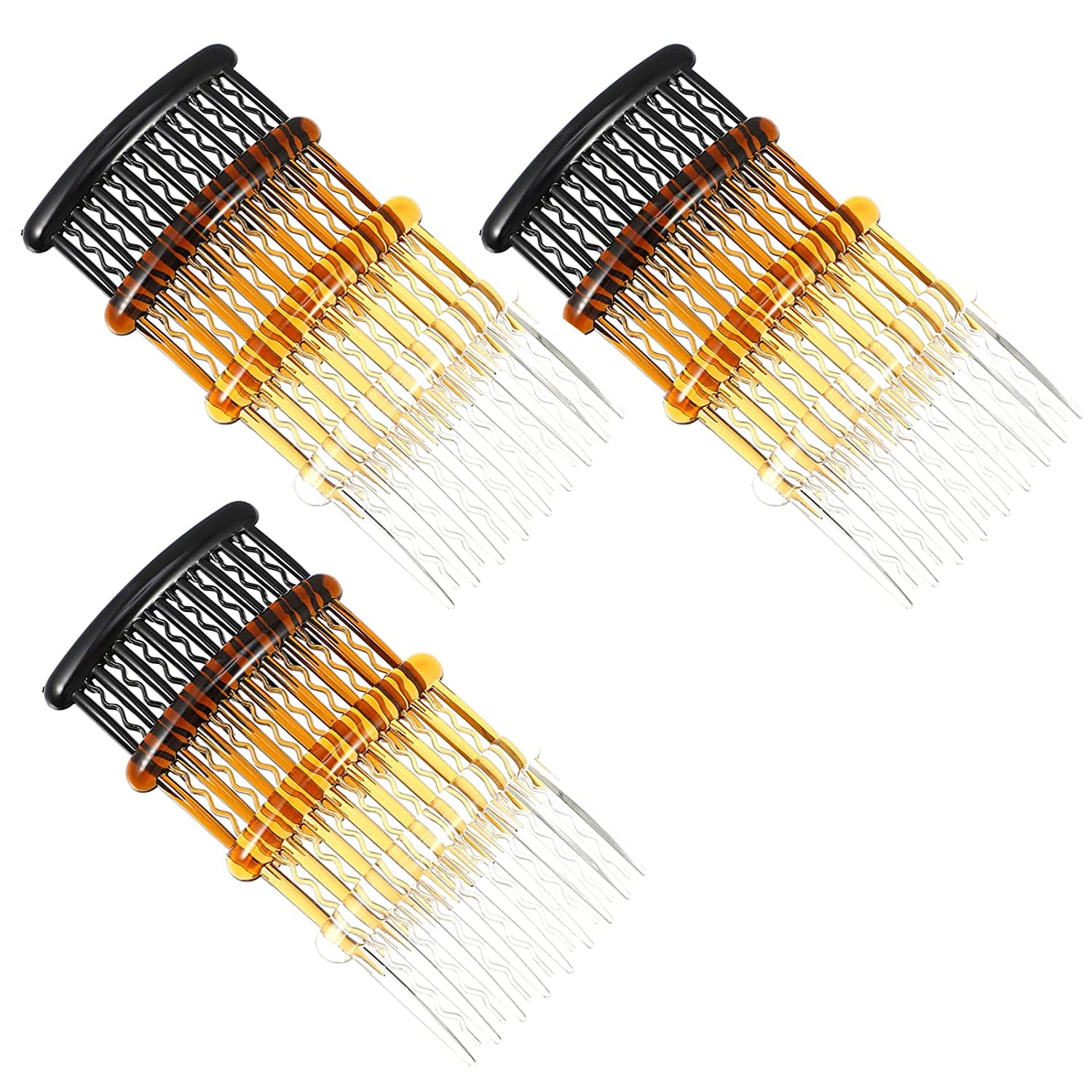 French Hair Clips 12pcs French Hair Side Comb Tortoise Shell Hair Combs ...