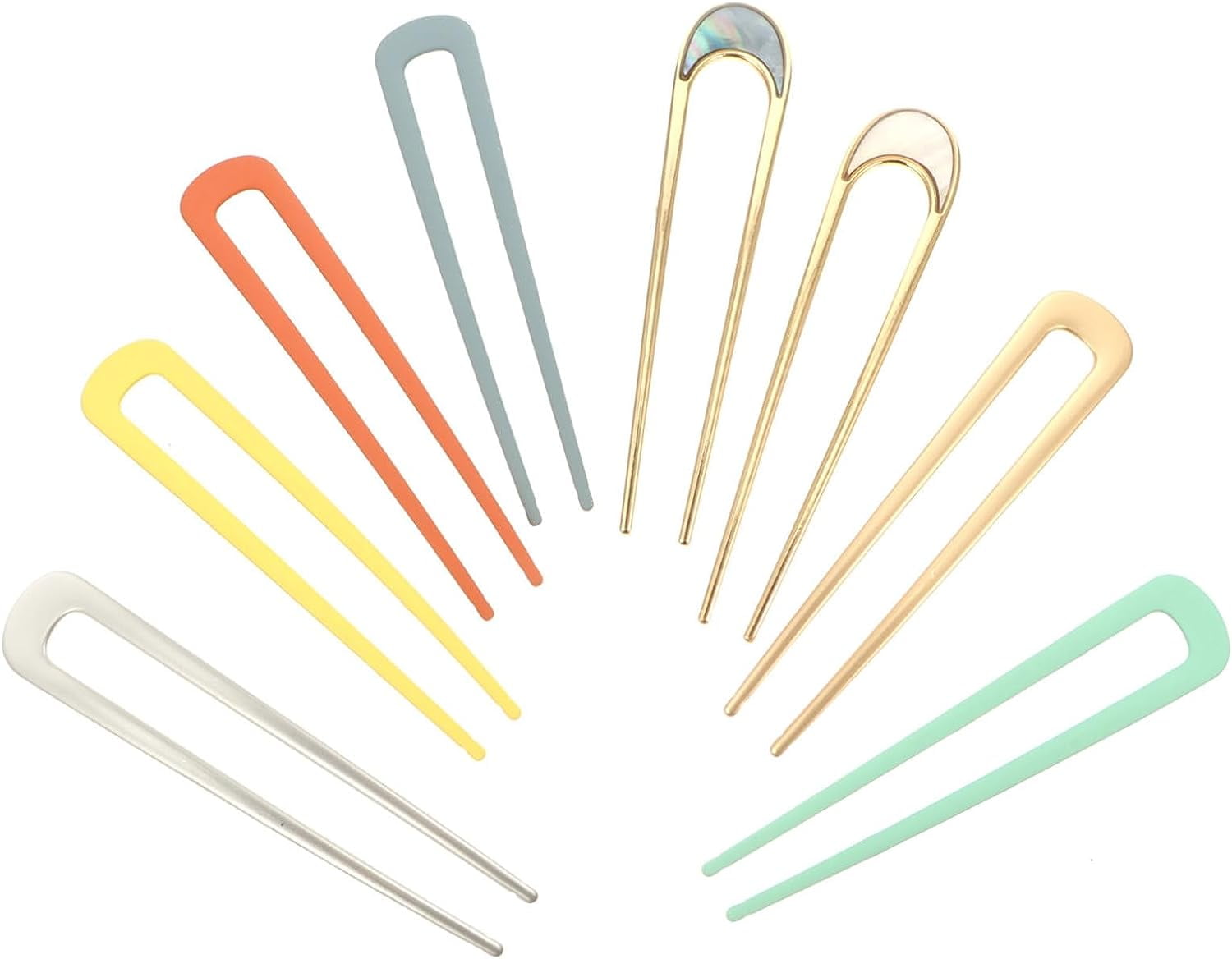 French Hair Pin 16 Pcs Metal U-shaped Hairpin Styling Hair Clips Women ...